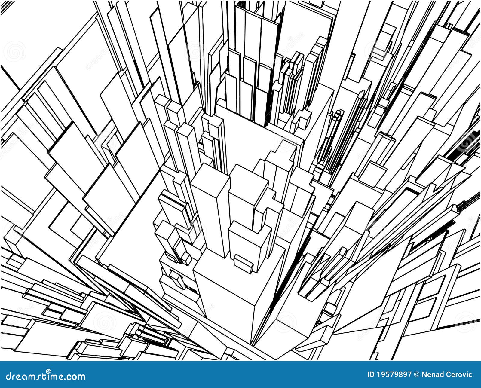 Abstract Urban City Building Vector 109 Stock Vector - Illustration of ...