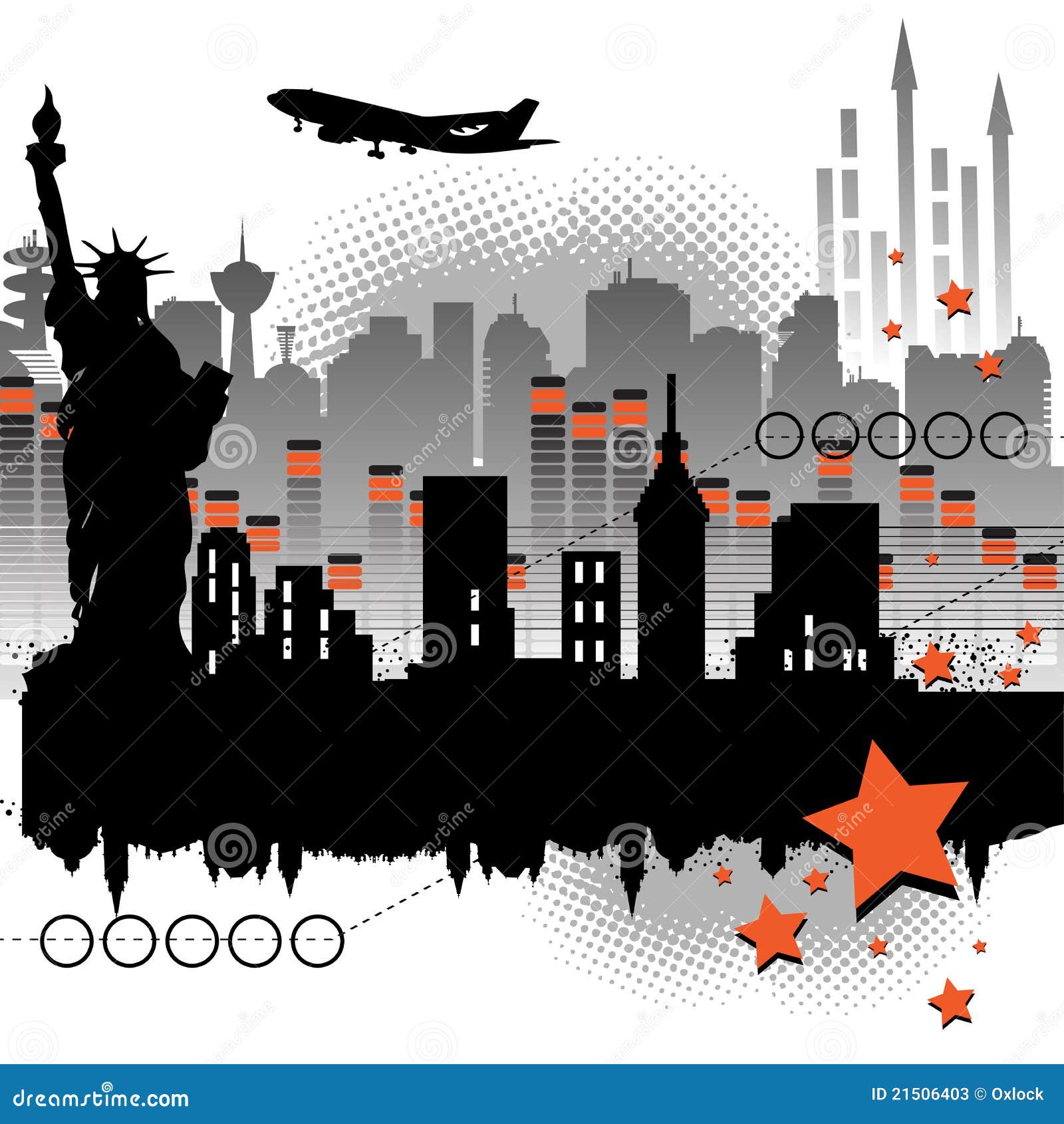 Abstract urban design stock vector. Illustration of panoramic - 21506403