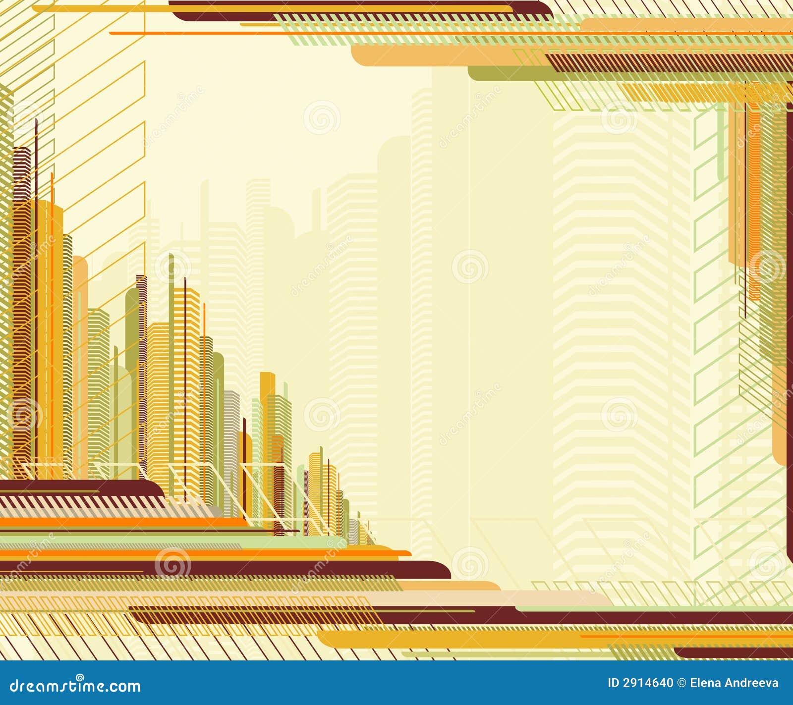 Abstract urban frame. stock vector. Illustration of architecture - 2914640