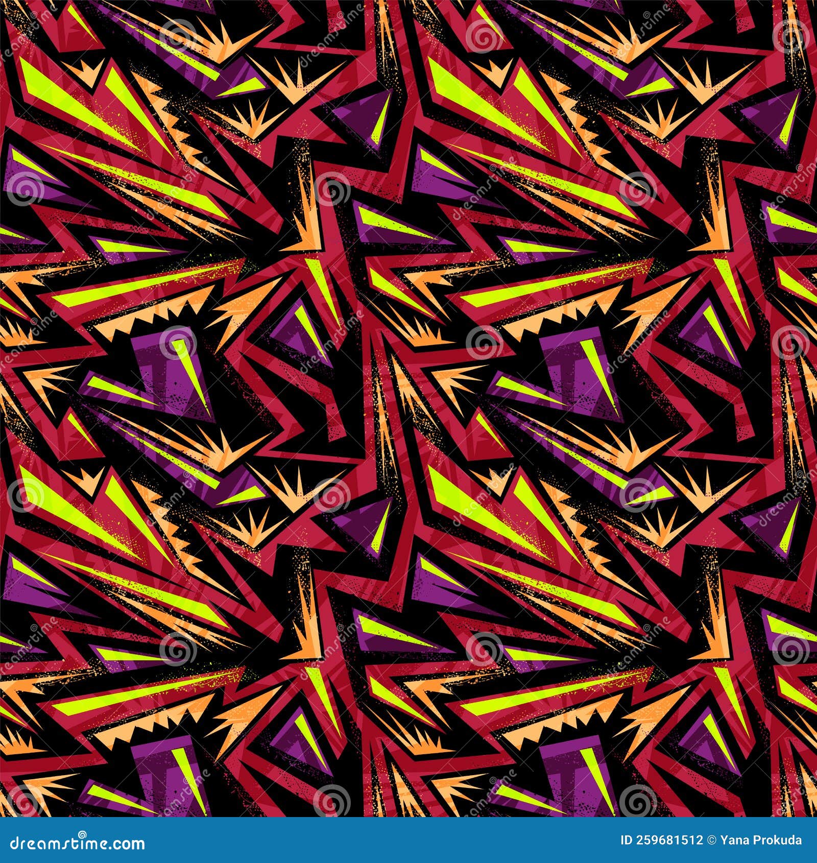 Abstract Urban Pattern with Curved Geometry Pattern with Grunge Spots ...