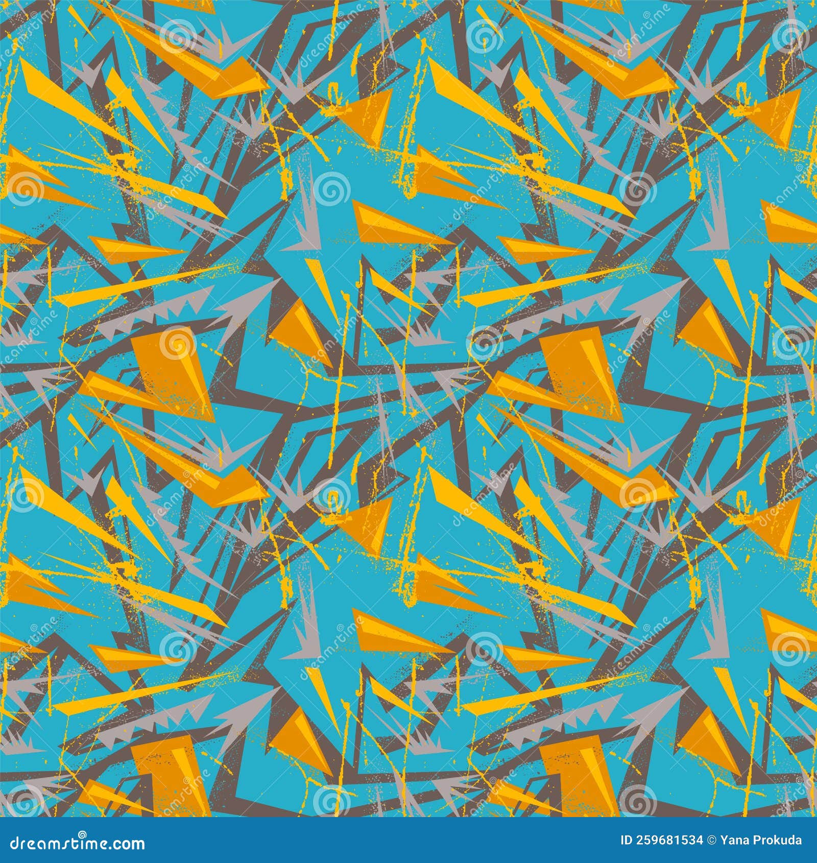 Abstract Urban Pattern with Curved Geometry Pattern with Grunge Spots ...