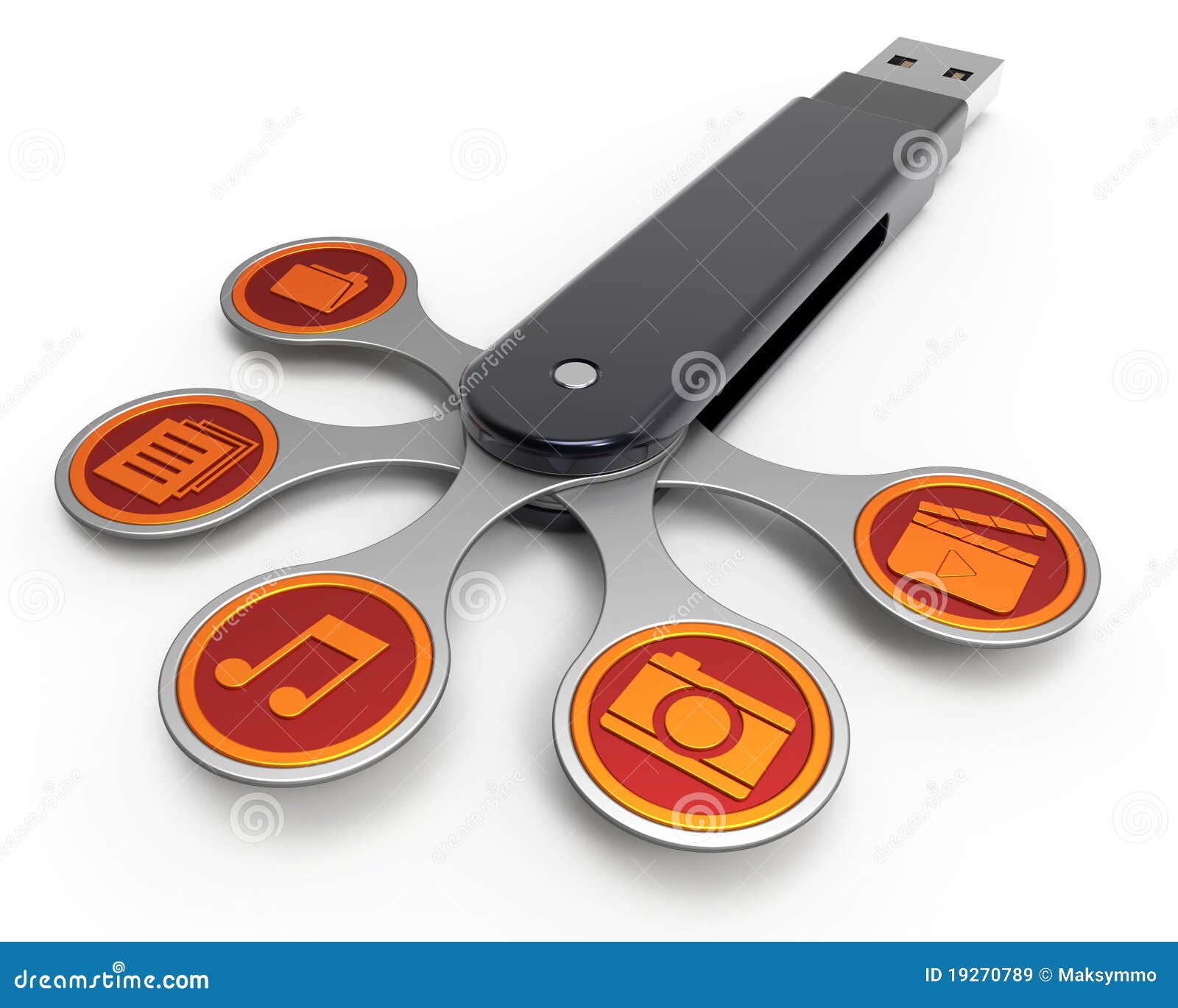 Abstract usb flash drive. stock illustration. Illustration of flash ...