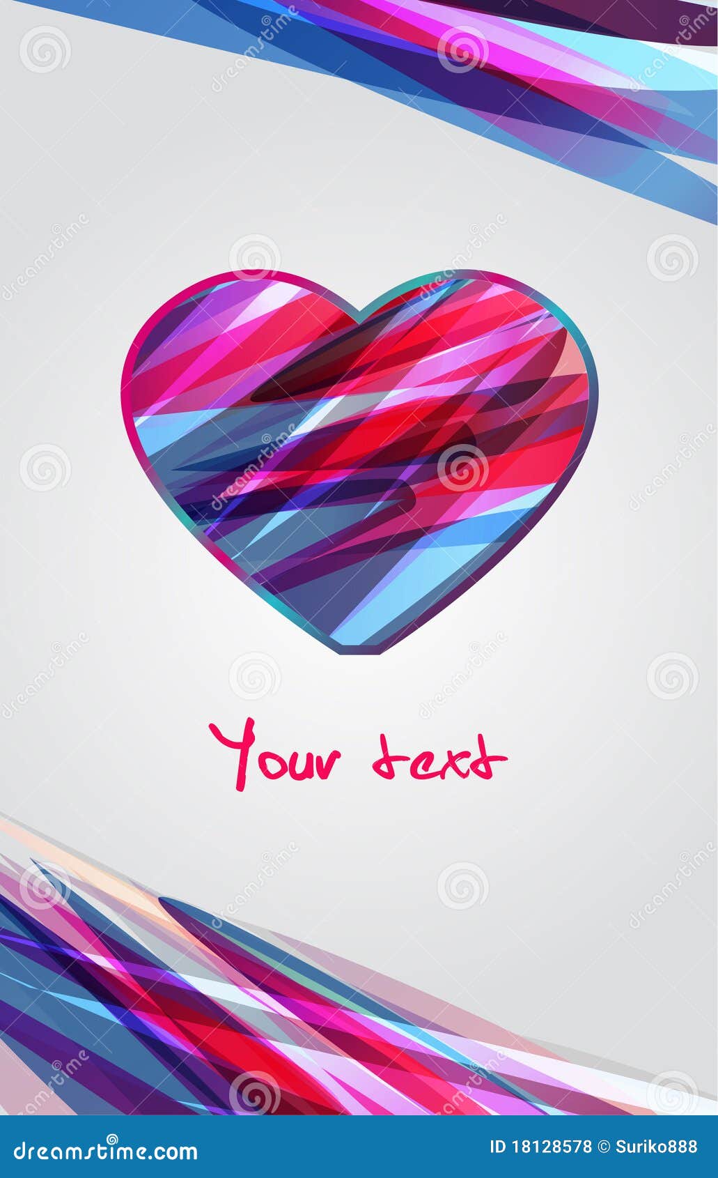 Abstract Valentine Background Stock Vector - Illustration of design ...