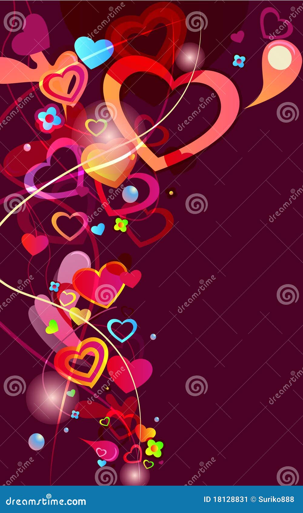 Abstract Valentine Background Stock Vector - Illustration of concept ...