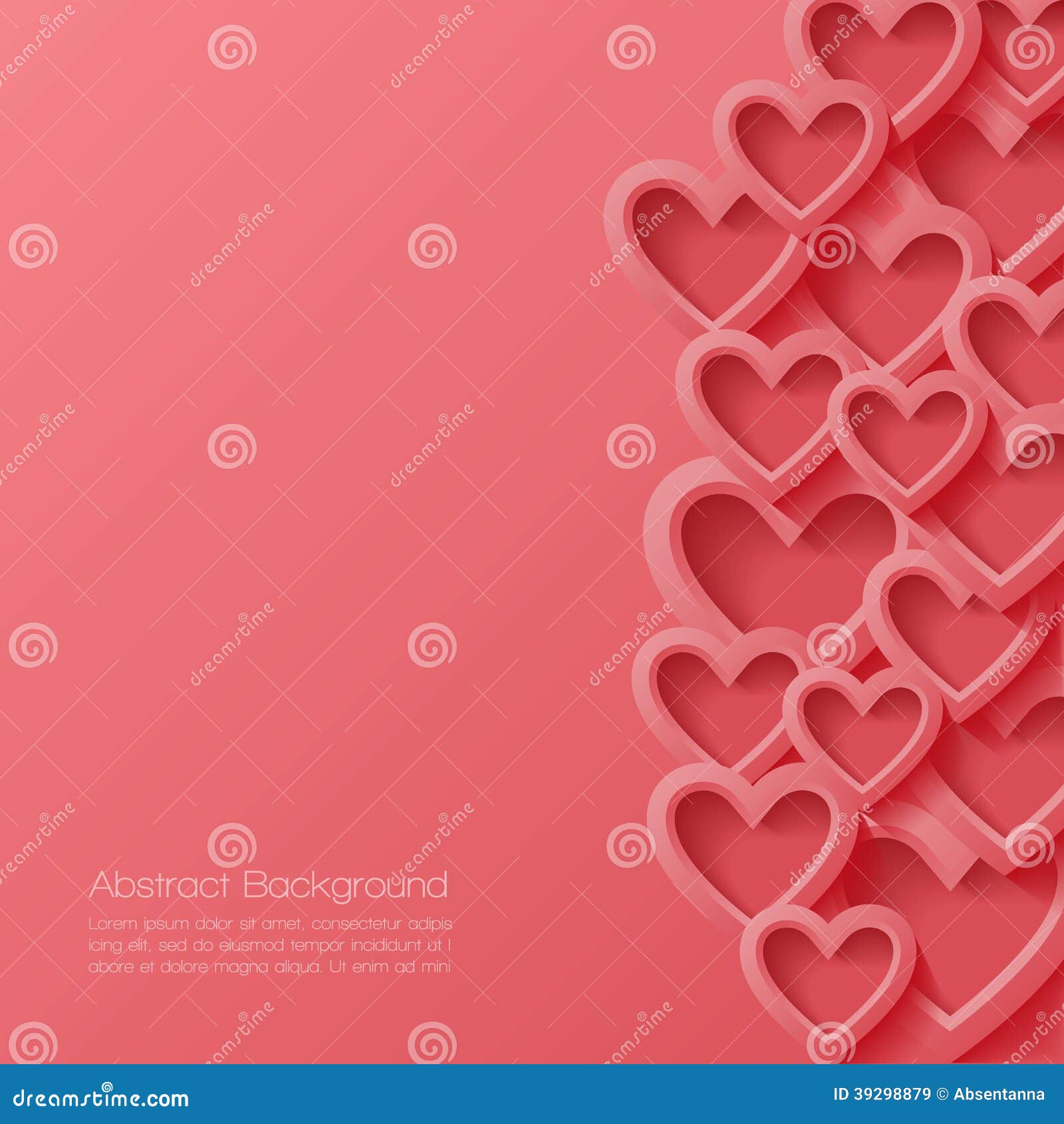 Abstract Valentine Background Stock Vector - Illustration of background ...