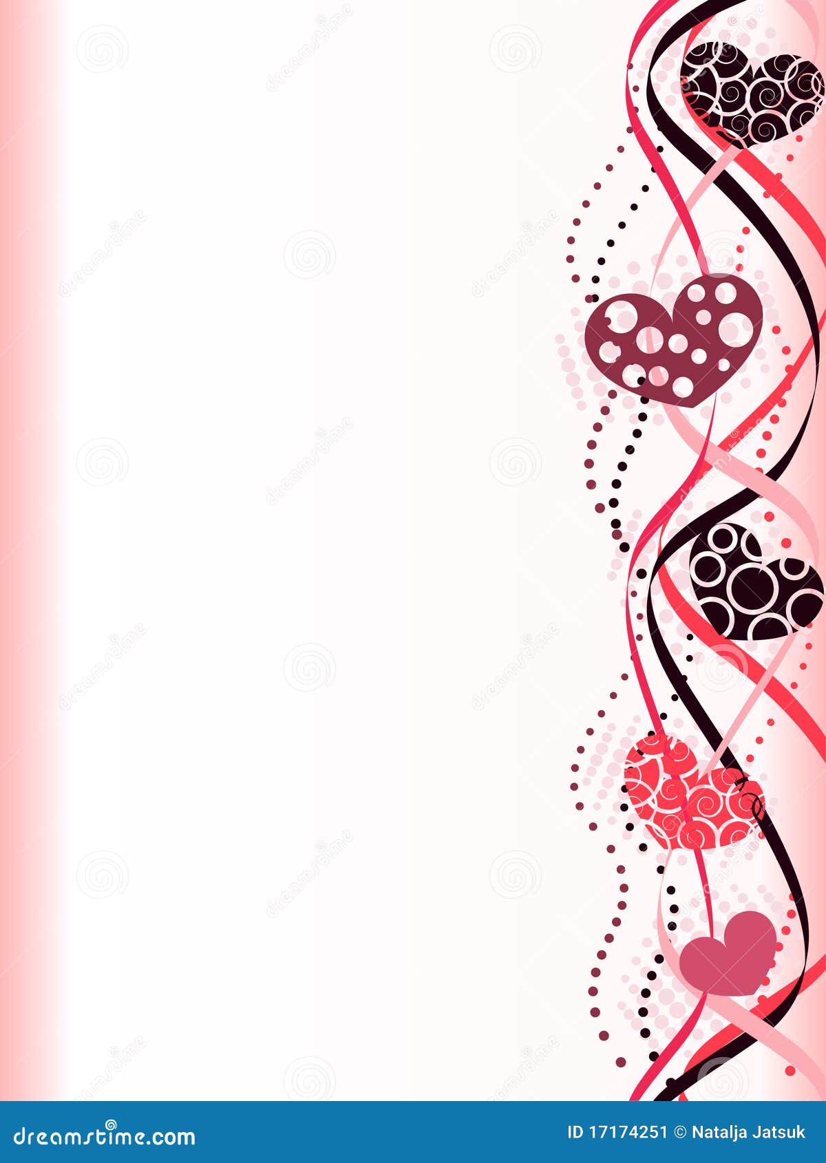 Abstract Valentine border stock vector. Illustration of love - 17174251