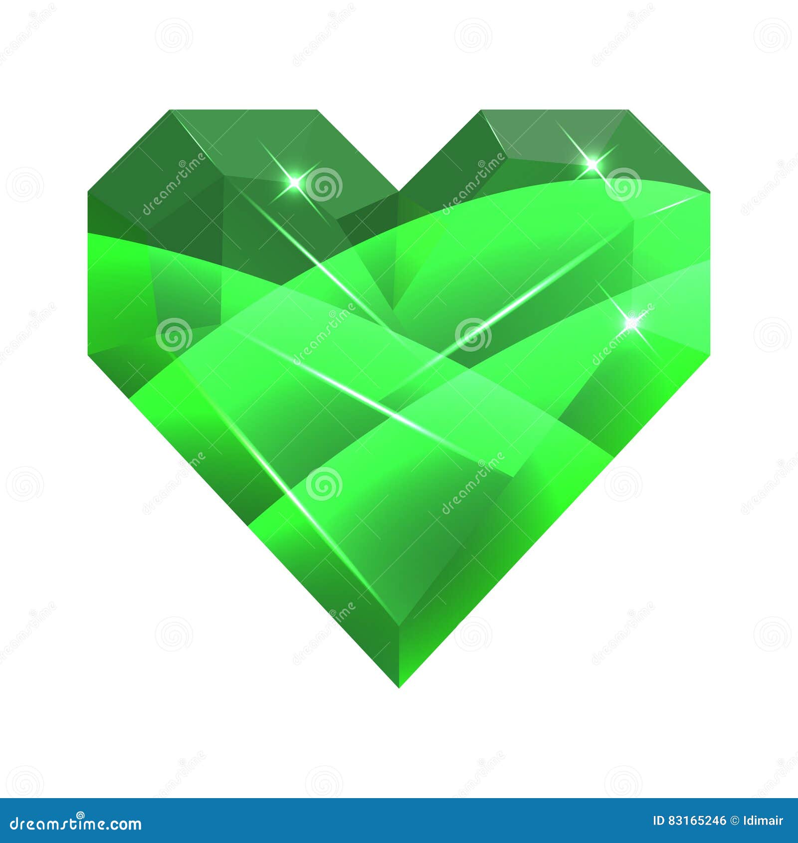 Abstract Valentine Card. Heart Gem Stock Vector - Illustration of ...