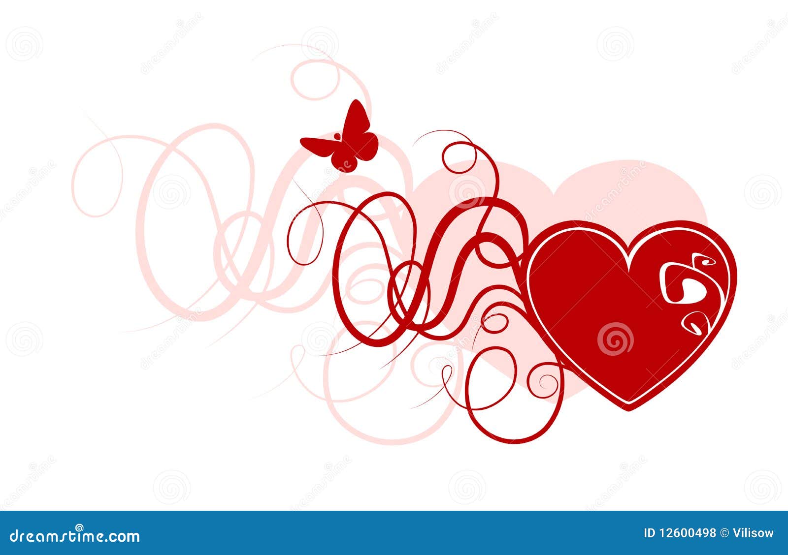 Abstract valentine heart stock vector. Illustration of ornate - 12600498