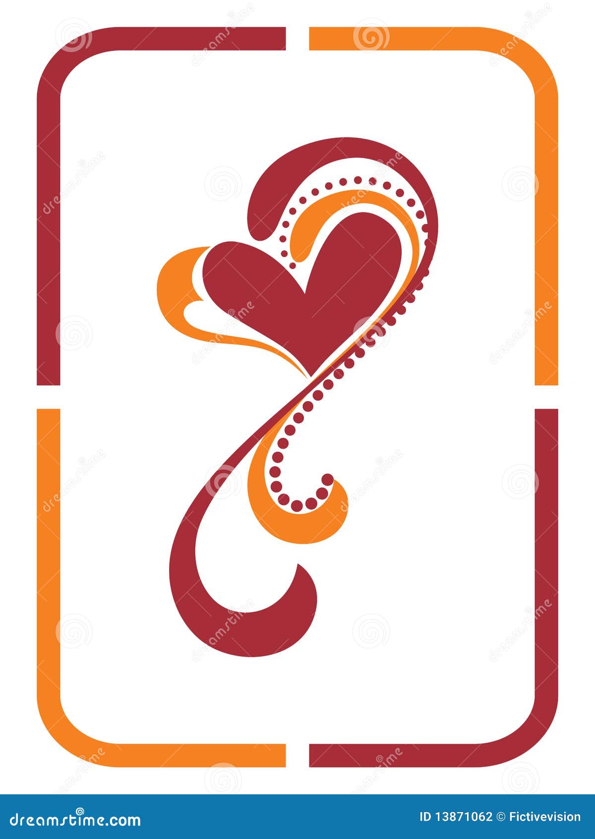 Abstract Valentine S Day Card, Illustration Stock Vector - Illustration ...