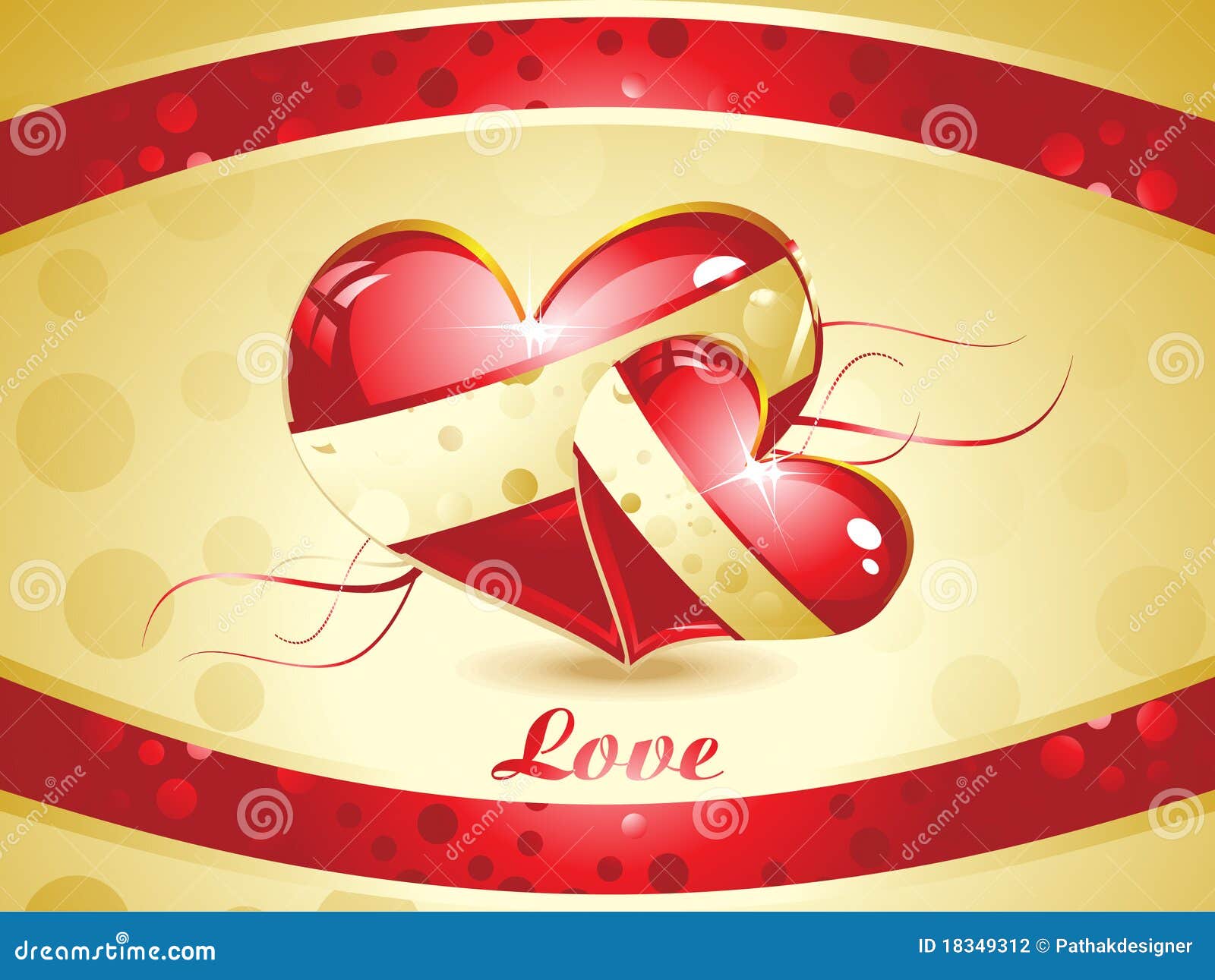 Abstract Valentine Wallpaper Stock Vector - Illustration of isolated ...