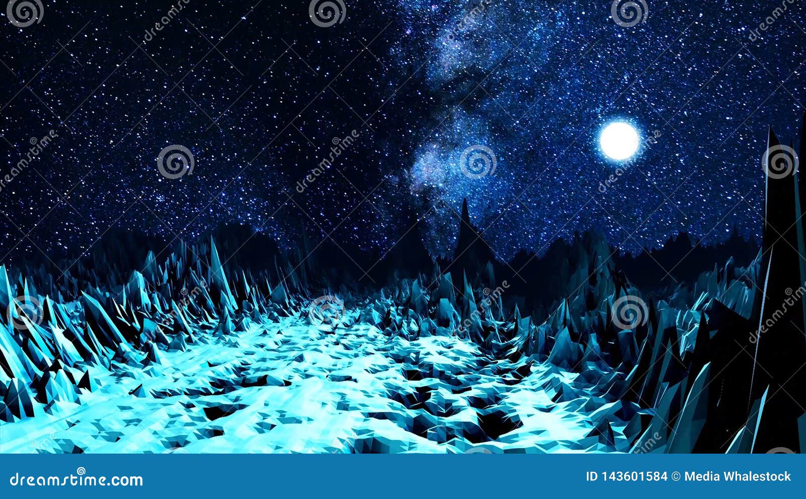 Abstract Valley in Neon Light. Animation Stock Illustration ...