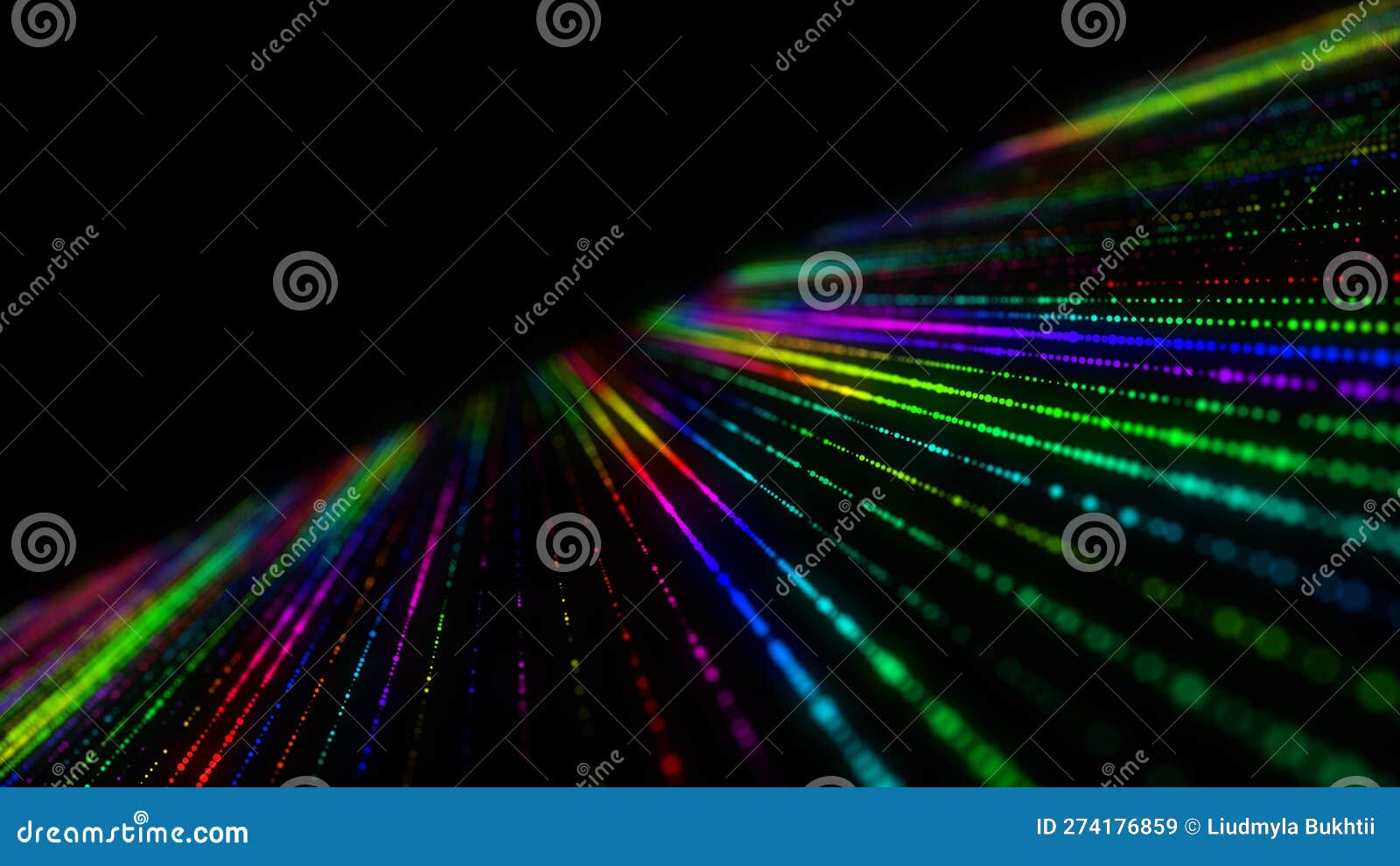 Abstract Vanishing Texture. the Concept of Data Movement by Binary Code ...