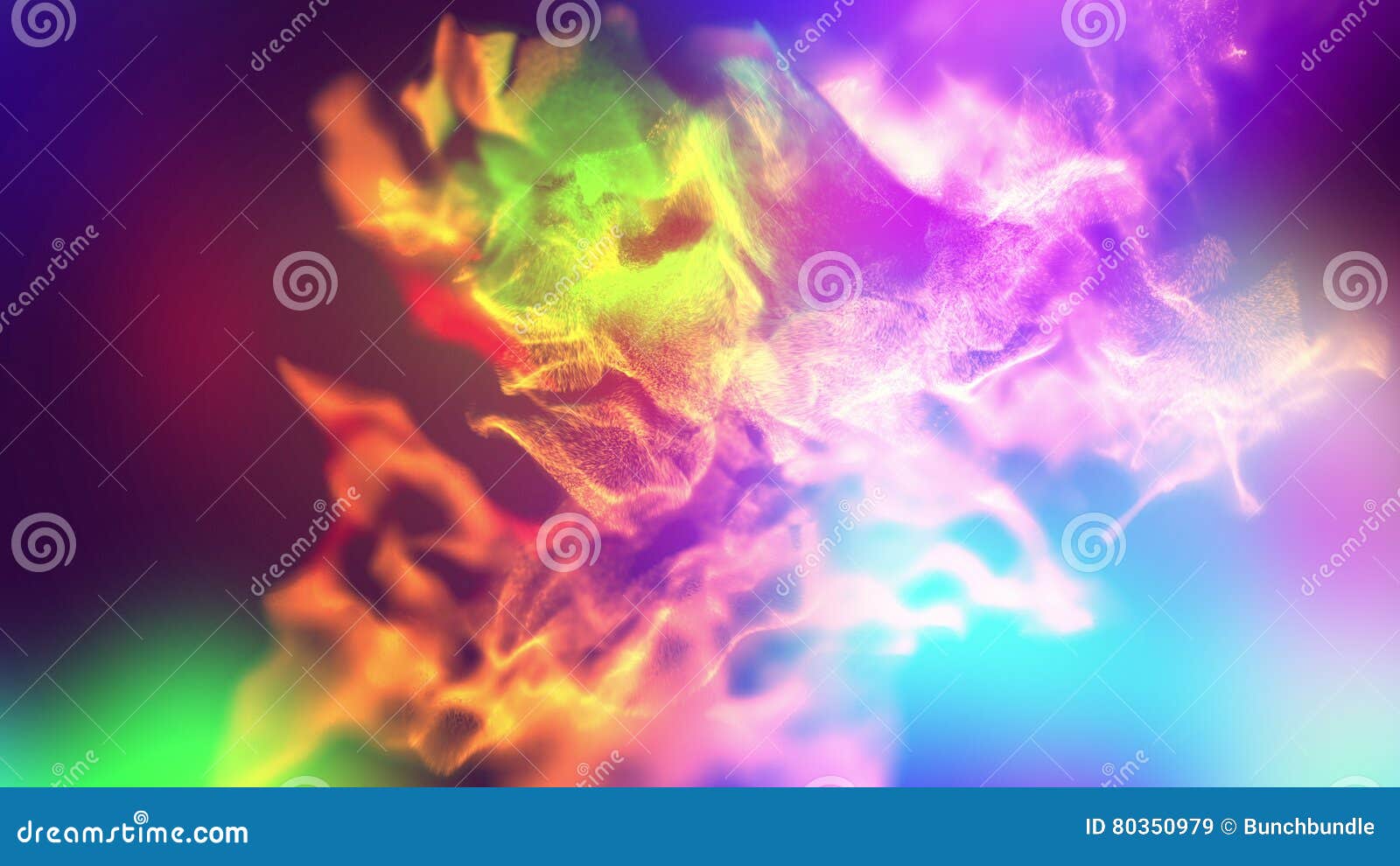 Abstract Varicolored Dust, 3d Illustration Stock Illustration ...