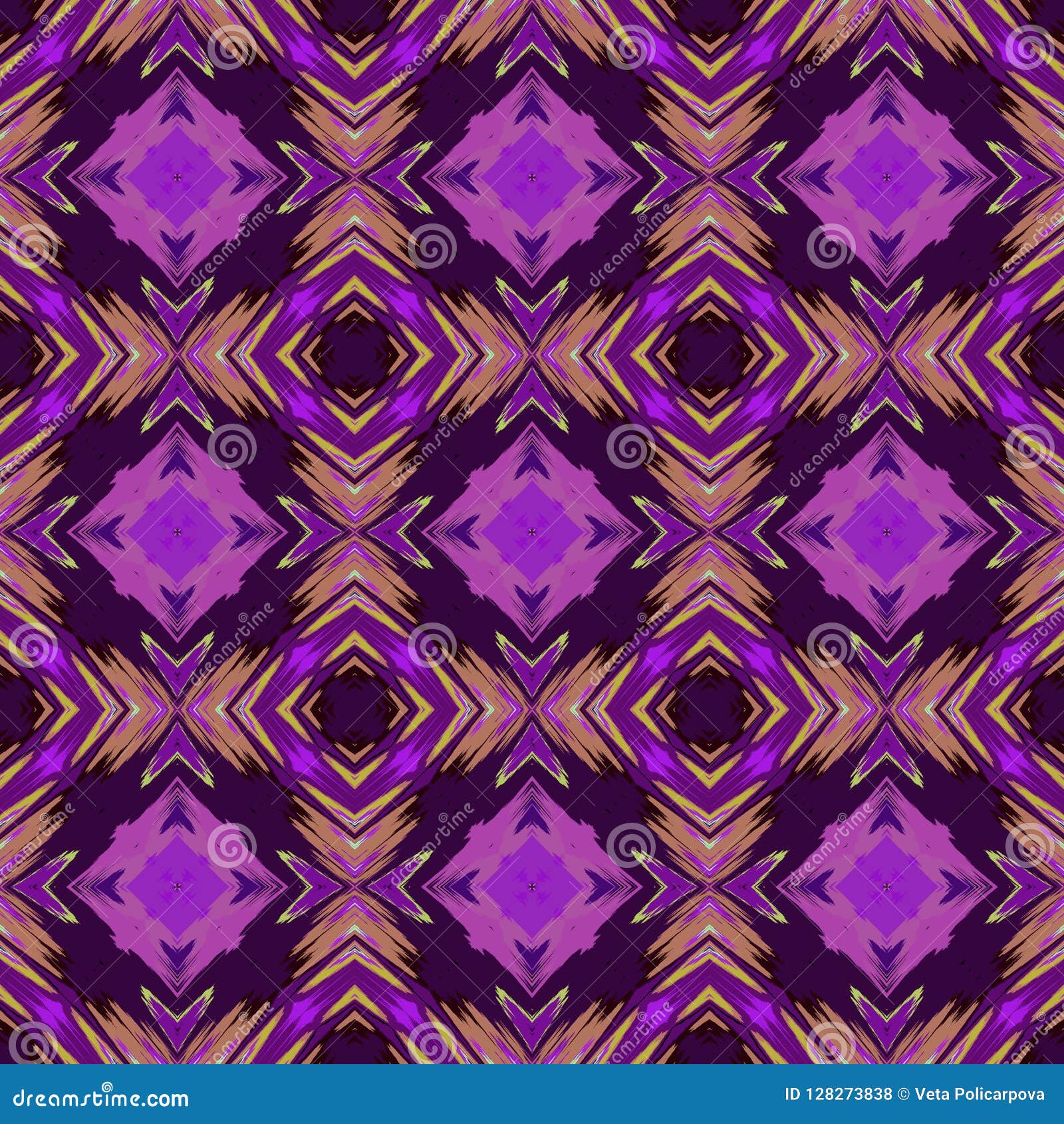 Seamless Background Pattern with a Variety of Multicolored Lines. Stock ...