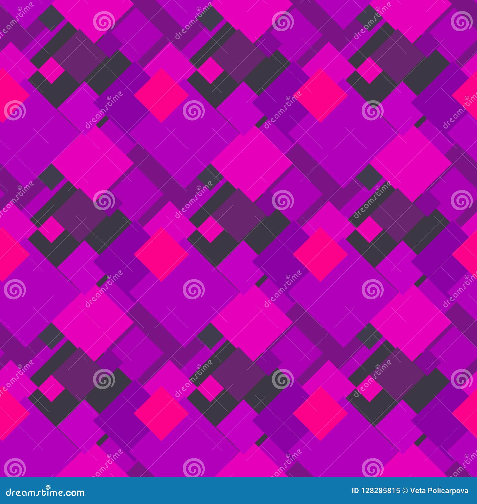 Seamless Background Pattern with Colored Varied Squares. Stock ...