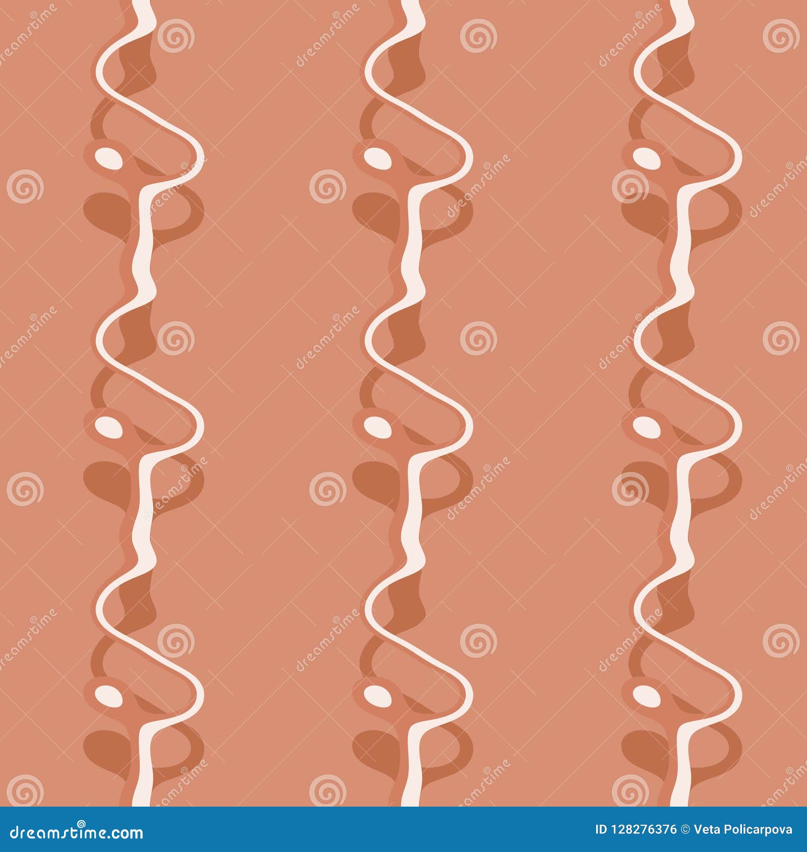 Seamless Pattern Background with Multi-colored Wavy Lines. Stock ...