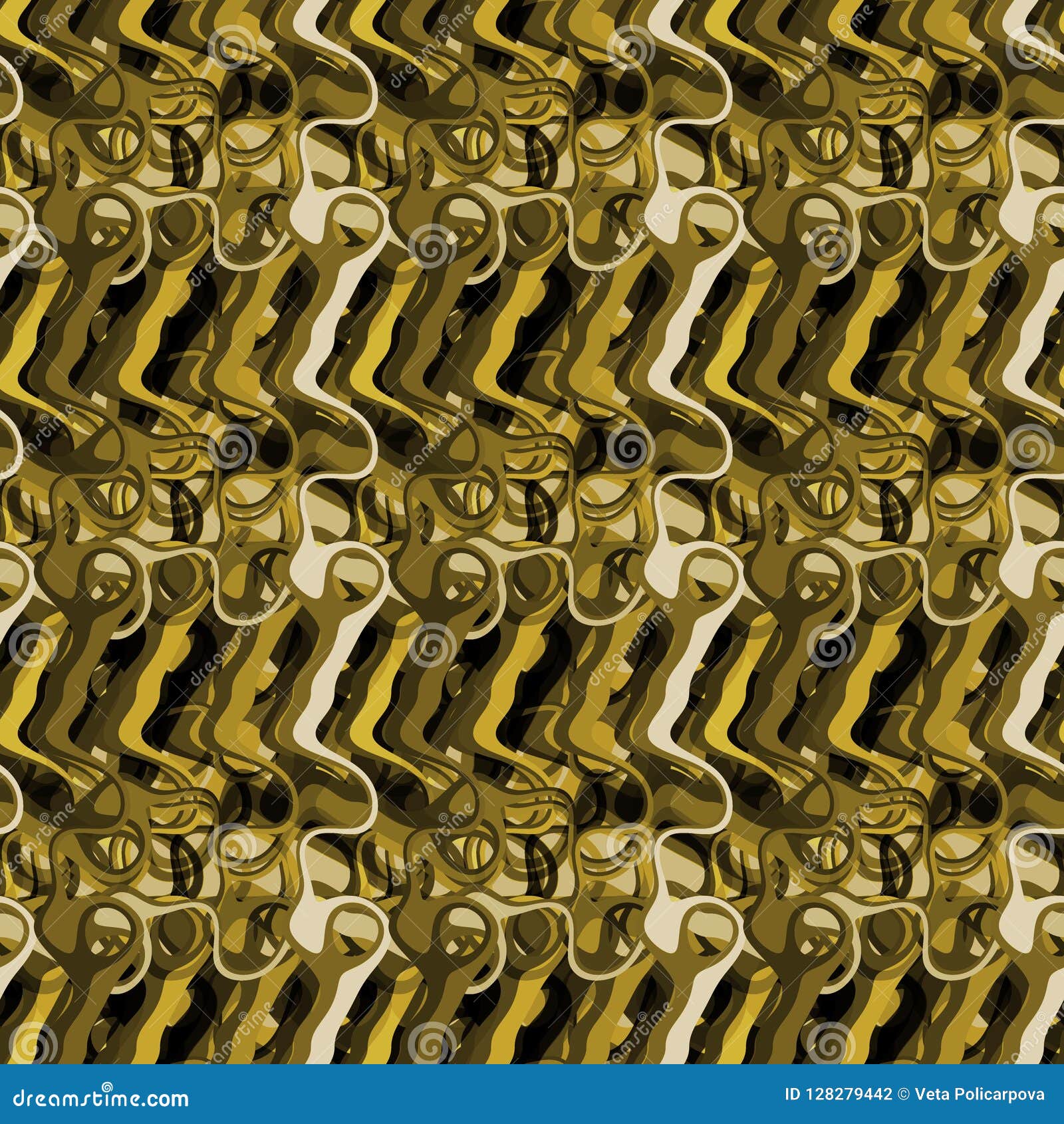 Seamless Pattern Background with Multi-colored Wavy Lines. Stock ...