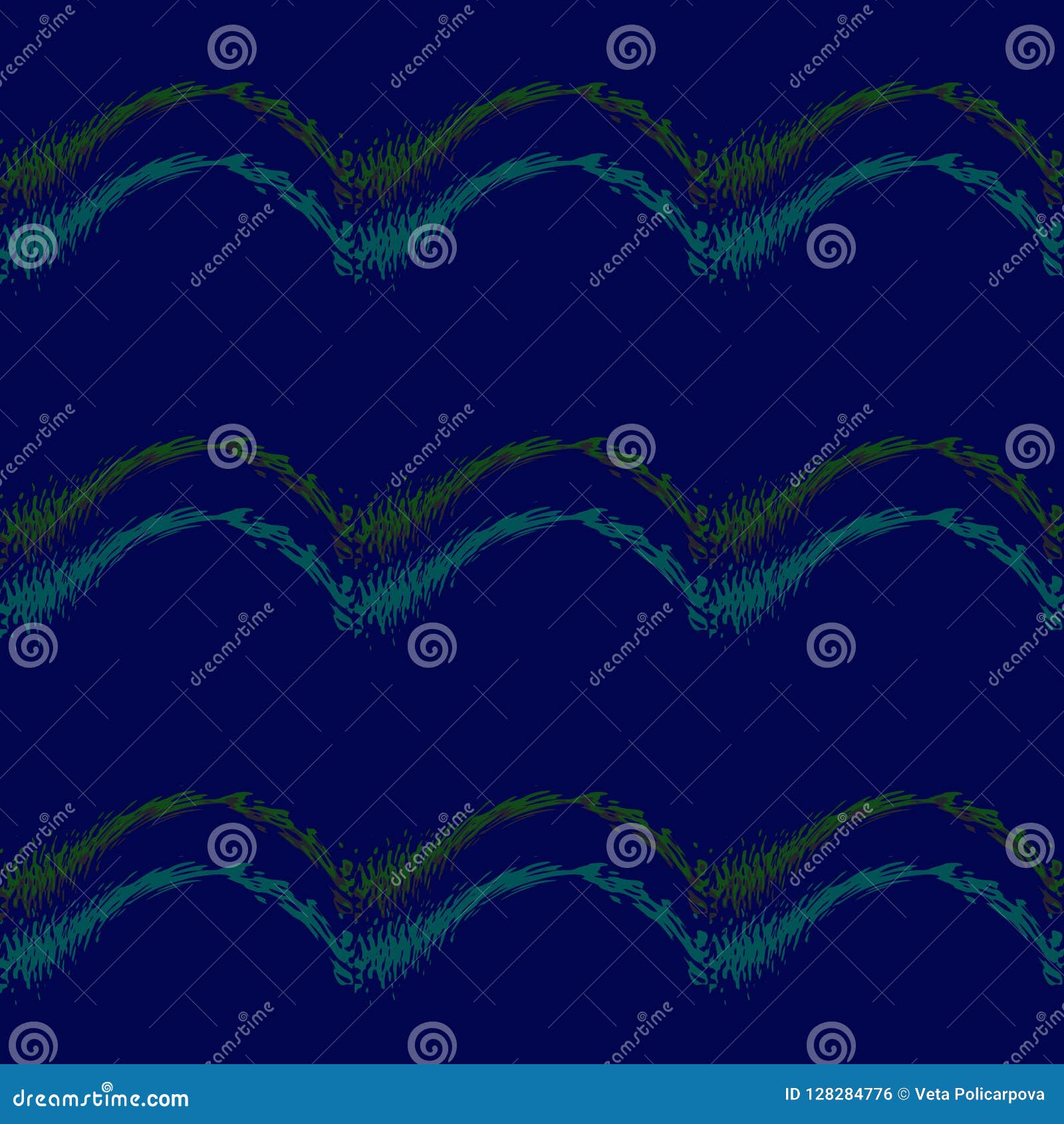 Seamless Pattern Background with Multi-colored Wavy Lines. Stock ...