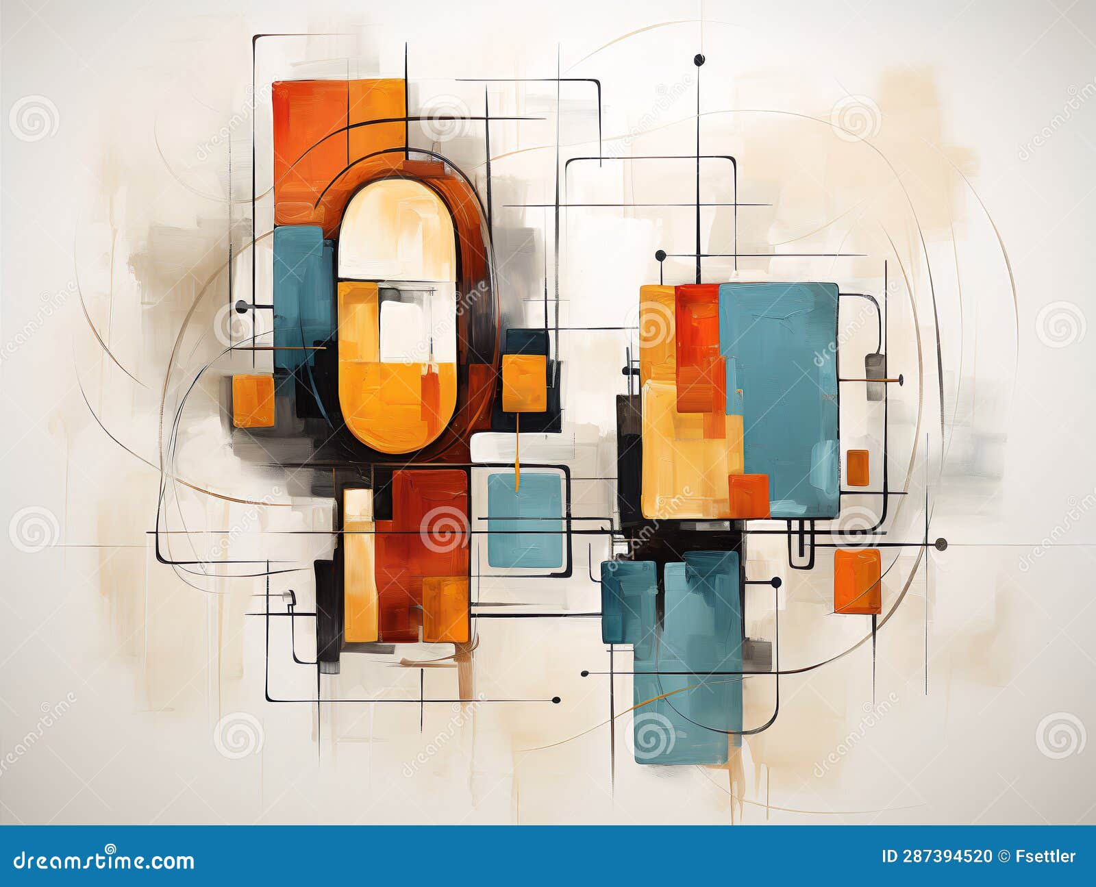 Abstract Various Forms in a Minimalist Style. Stock Illustration ...