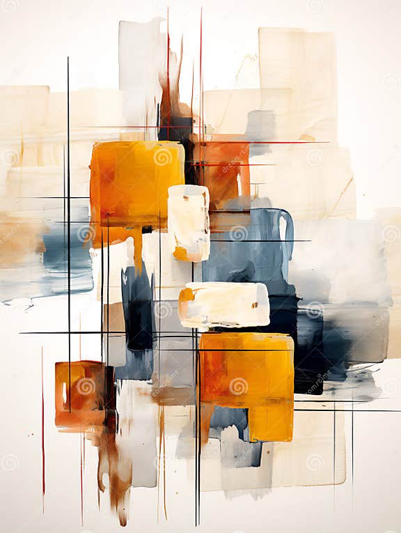 Abstract Various Forms in a Minimalist Style. Stock Illustration ...