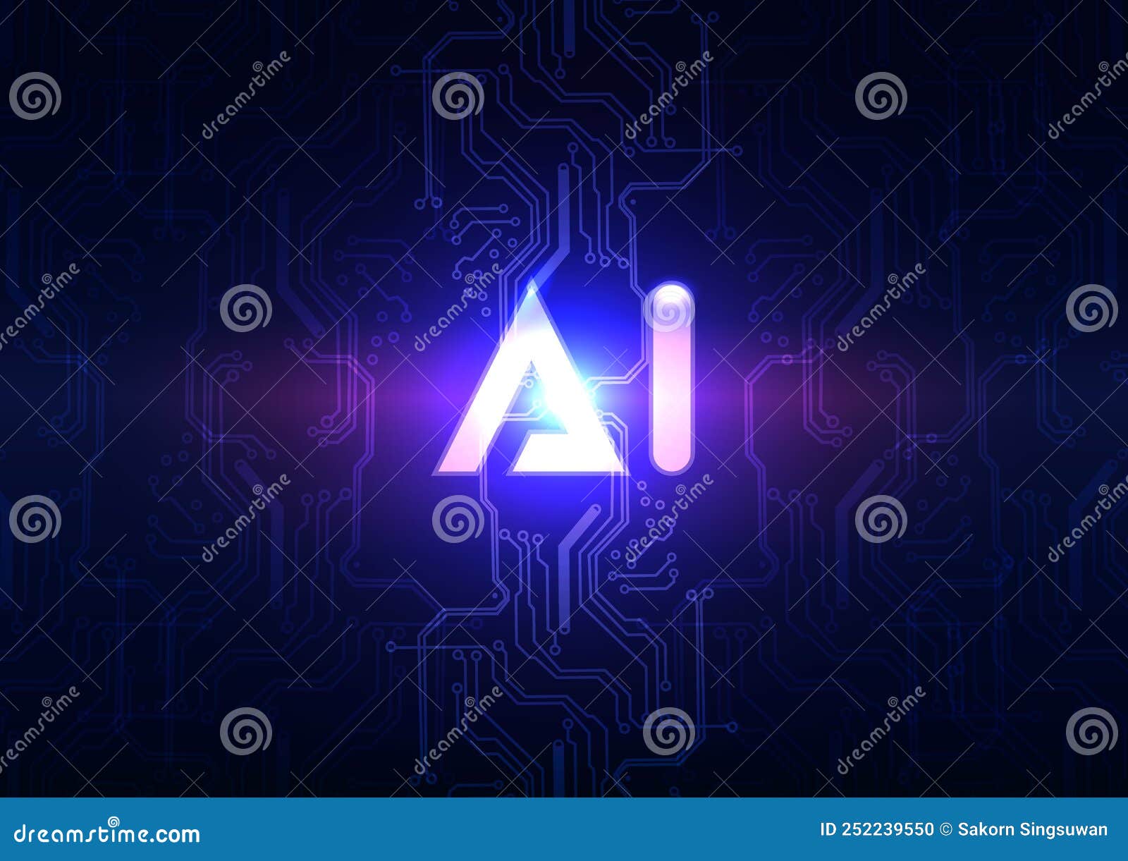 Abstract Vector Artificial Intelligence, Neural Network,big Data ...