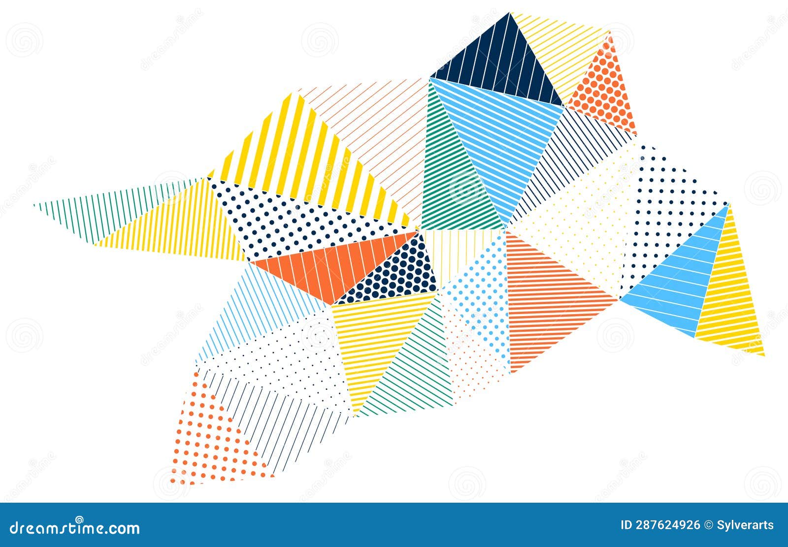 Abstract Vector Artistic Geometric Background Polygonal Triangles Style ...