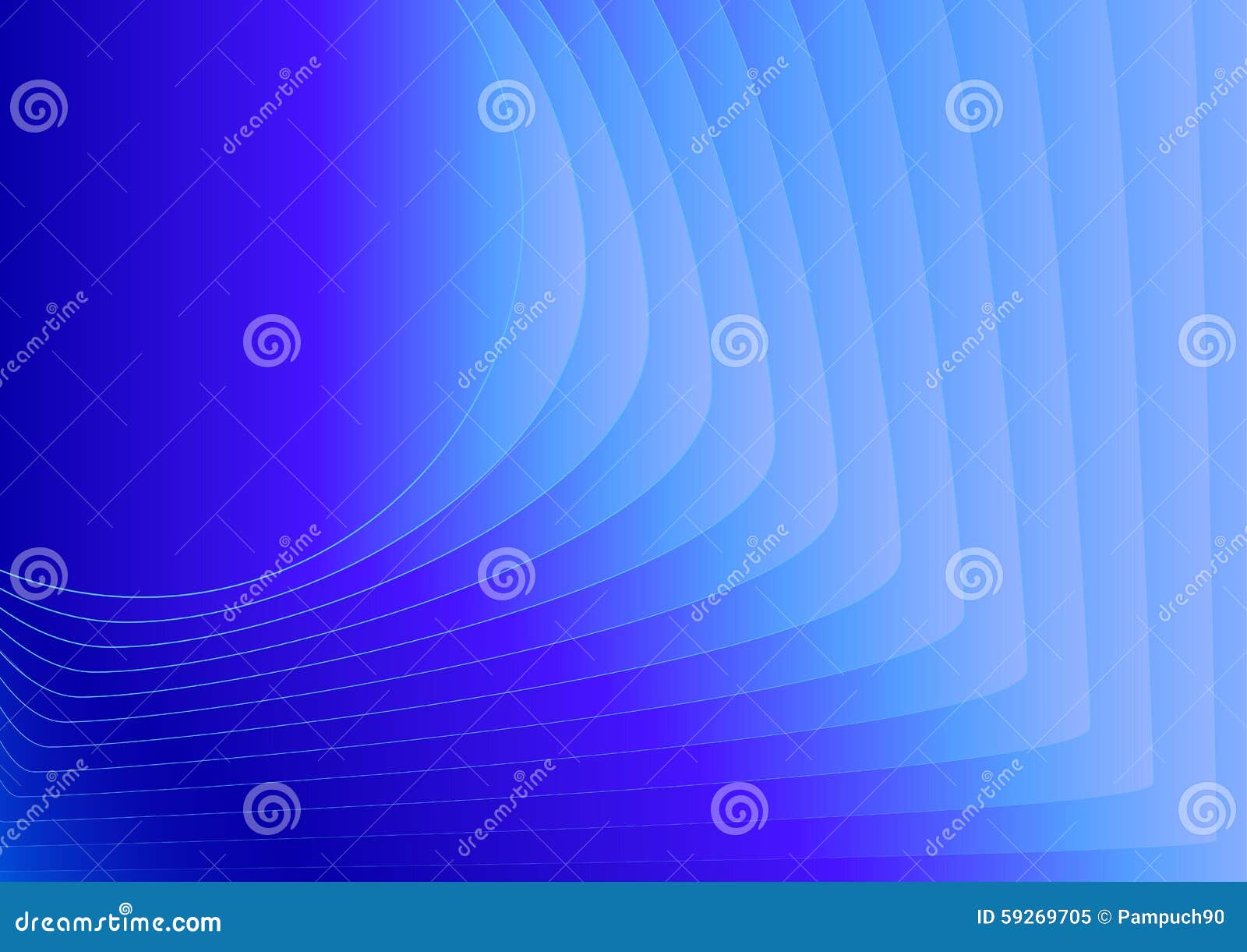 Abstract Vector Background with Blue Blended Lines. from Circle To ...
