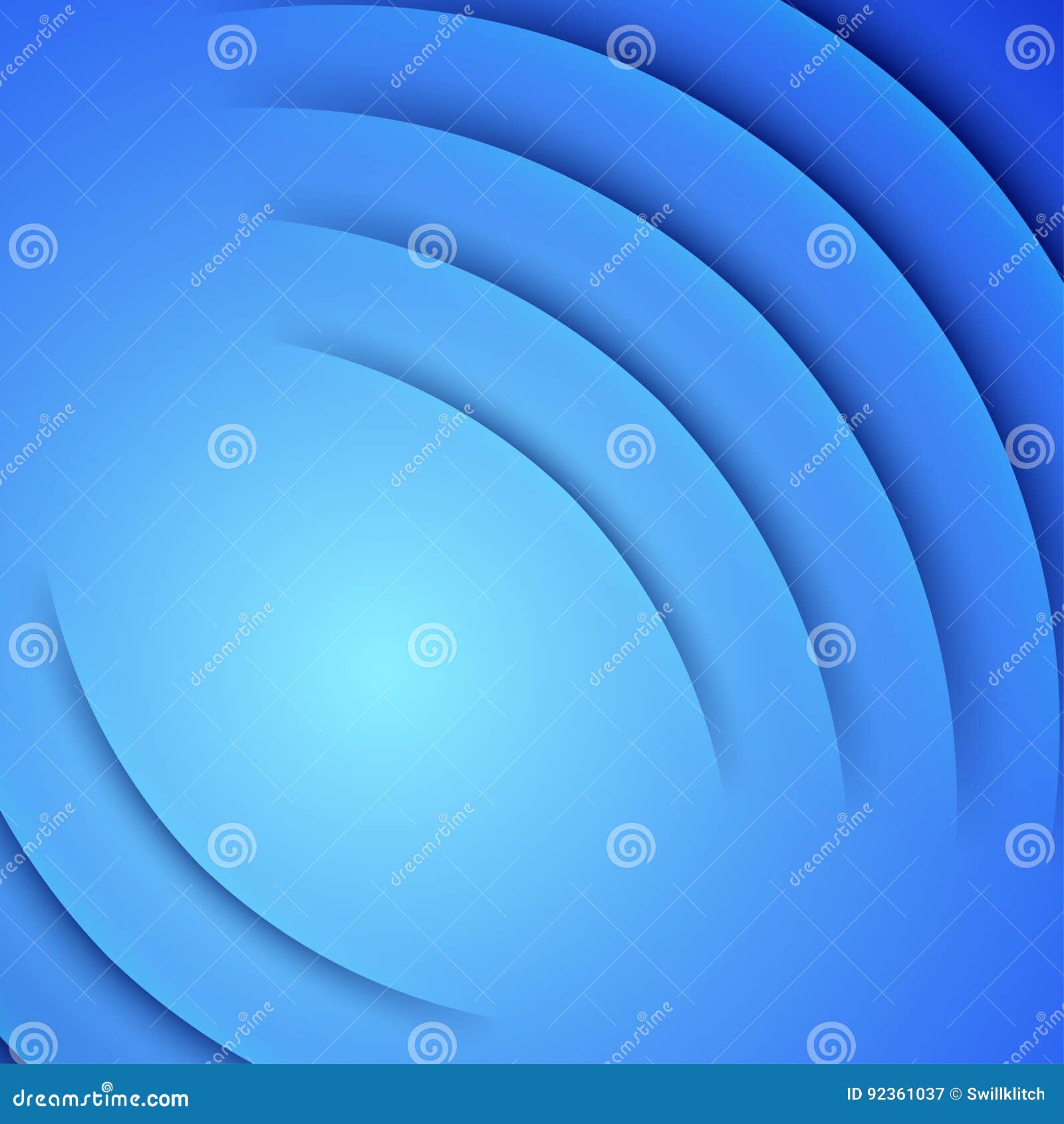 Abstract Vector Background with Blue Layers Stock Vector - Illustration ...
