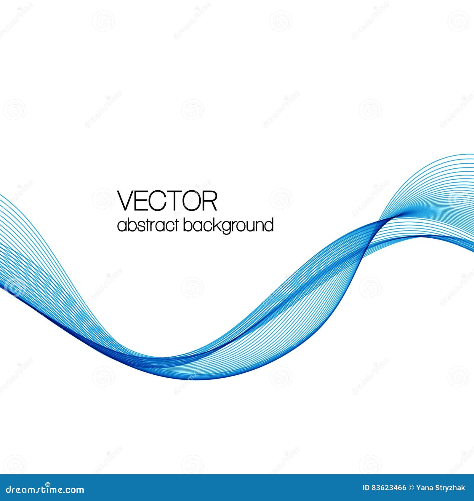 Abstract Vector Background, Blue Transparent Lines Stock Vector ...