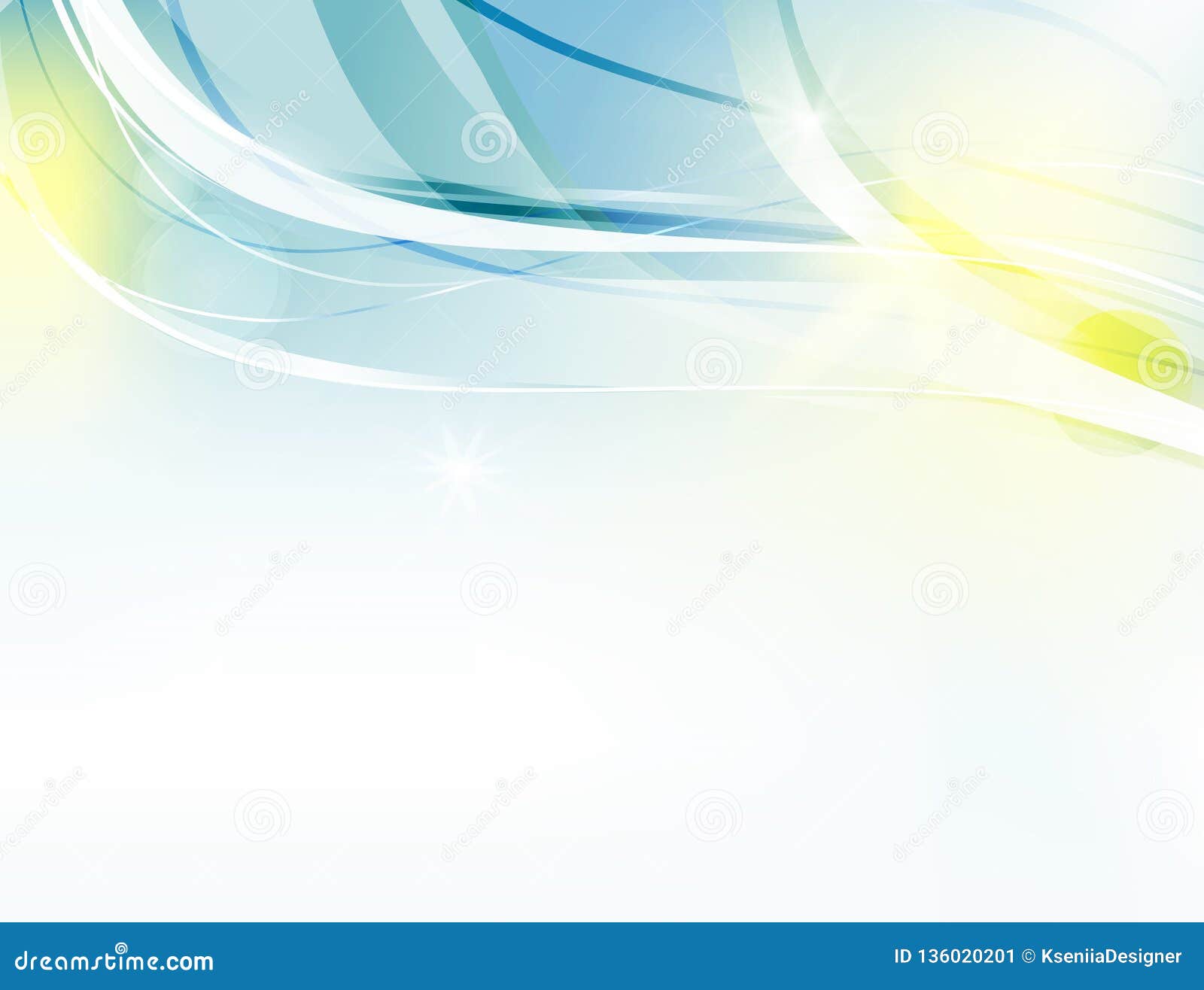 Abstract Vector Background. Bright Curved Waves for Advertising Stock ...