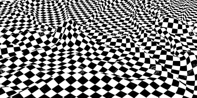 Abstract Vector Background Chaotic Wavy Surface with Curve Pattern ...