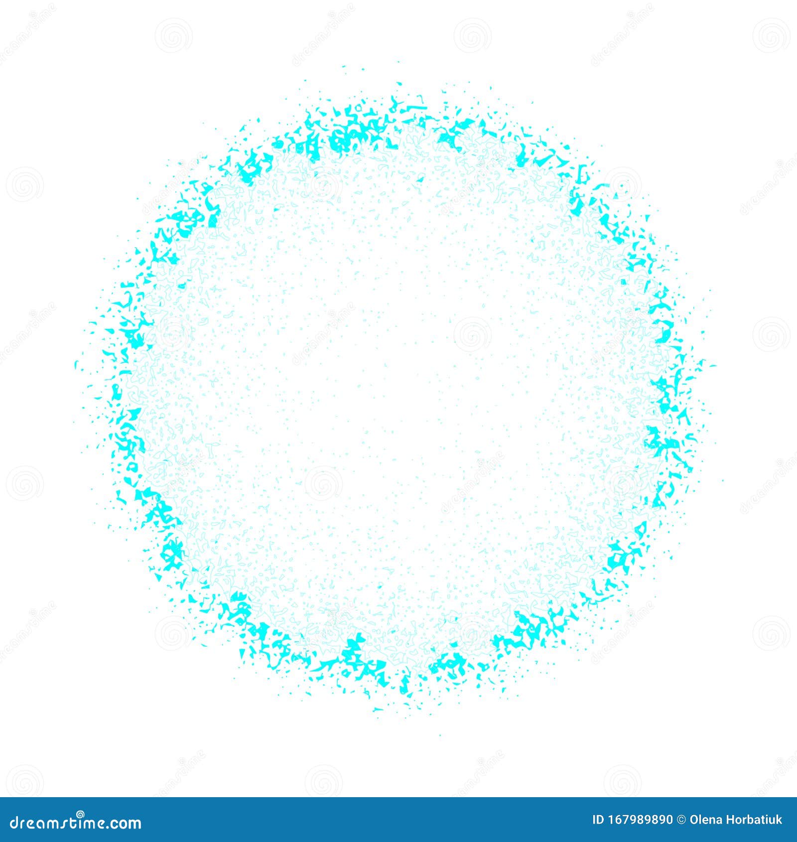 Abstract Vector Background with Circular Shape Formed of Small ...
