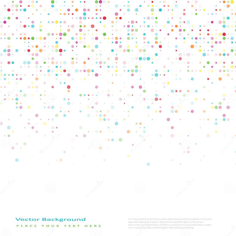 Abstract Vector Background with Color Circles Stock Vector ...