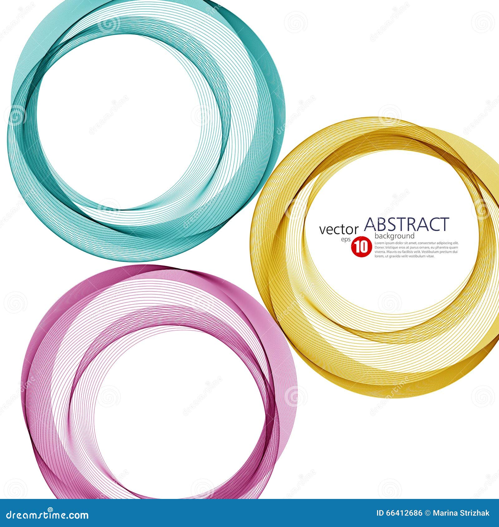Abstract Vector Background, Color Ring Stock Vector - Illustration of ...