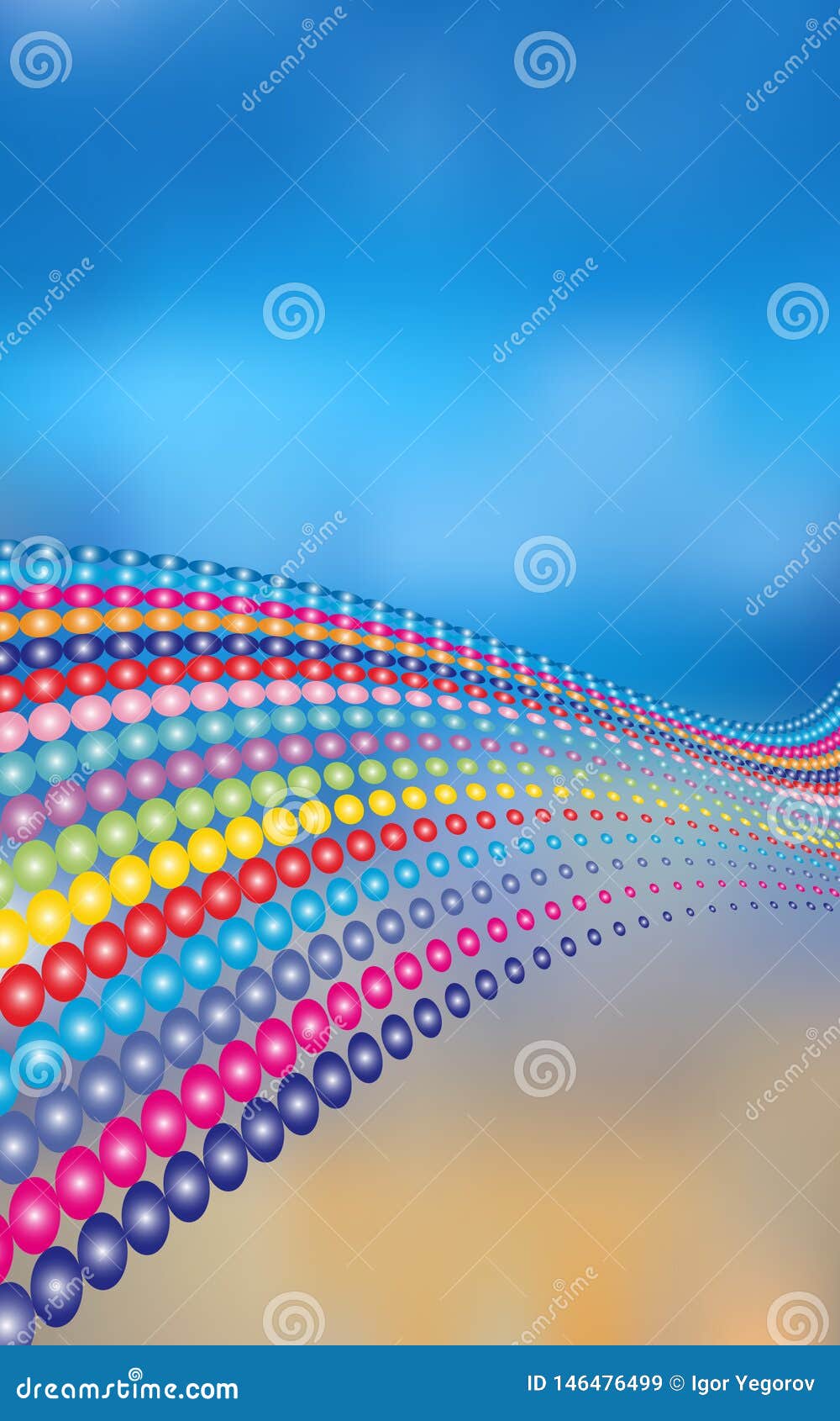 Abstract Background with Colored Balls Stock Vector - Illustration of ...
