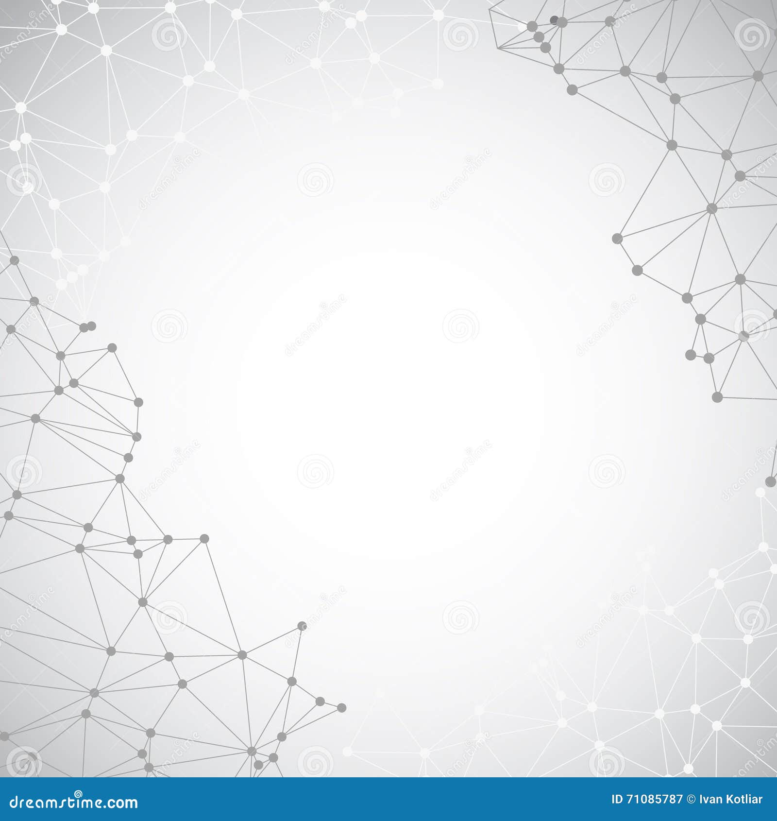 Abstract Vector Background from Connecting Dots and Lines. Stock Vector ...