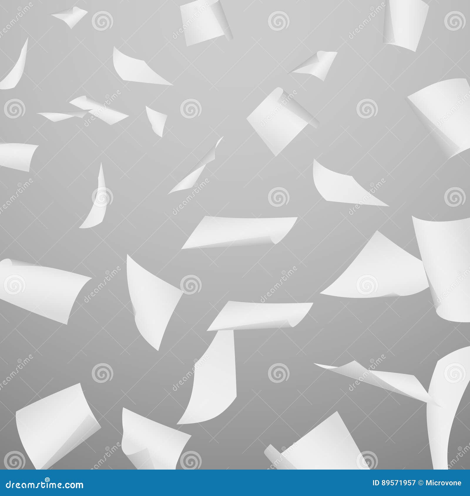 Sheets Of Paper Falling