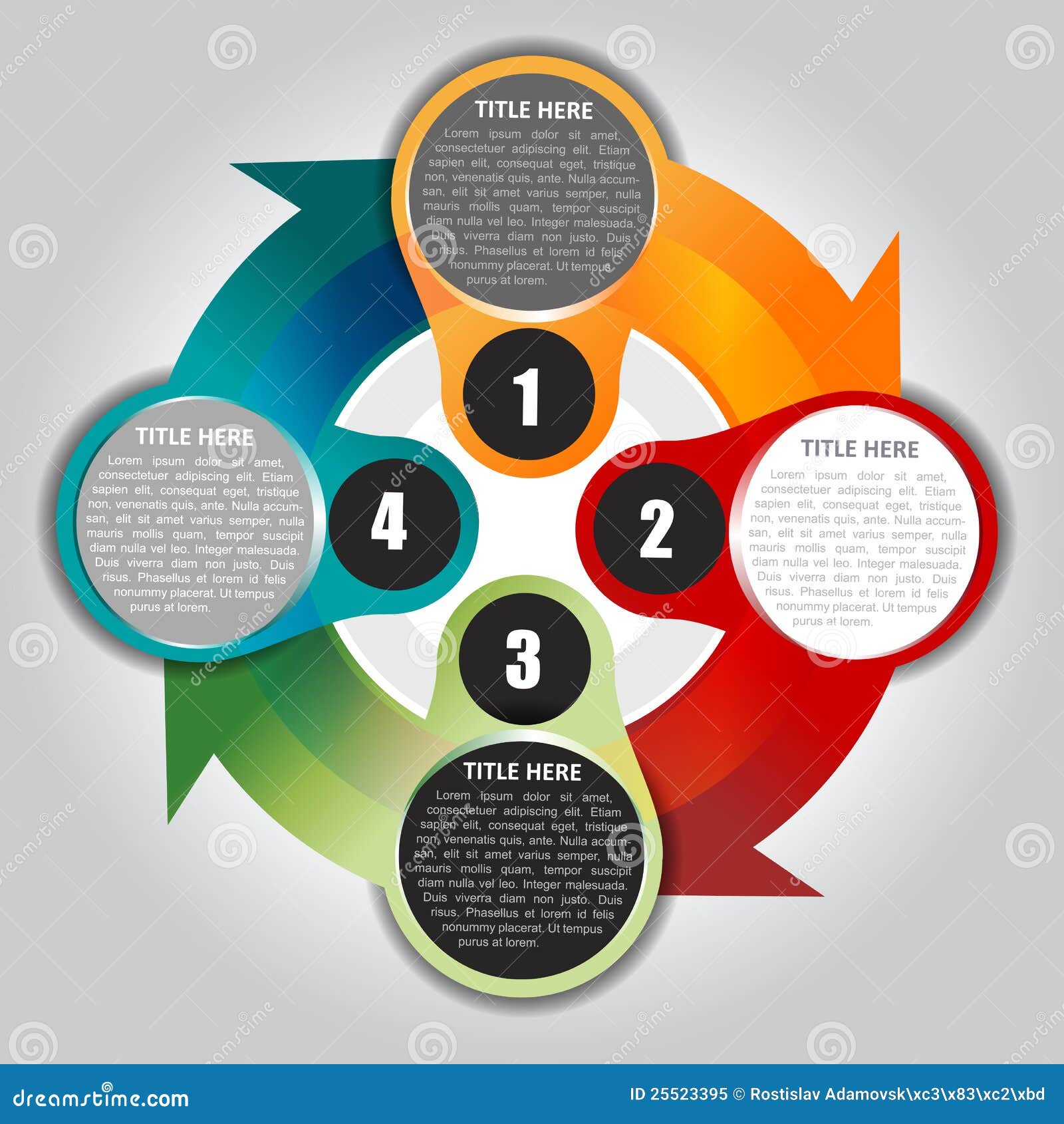 Abstract Vector Background with a Four Part Scheme Stock Vector ...