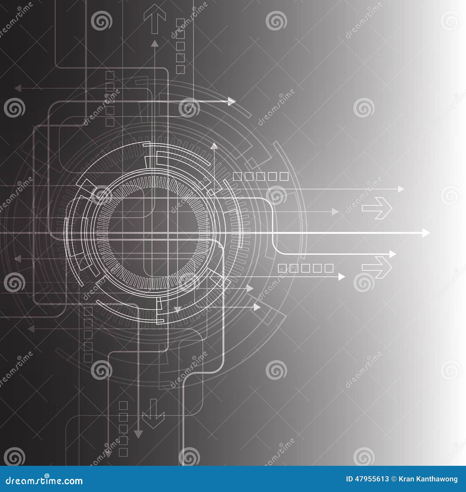 Abstract Vector Background. Futuristic Technology Style. Stock Vector ...