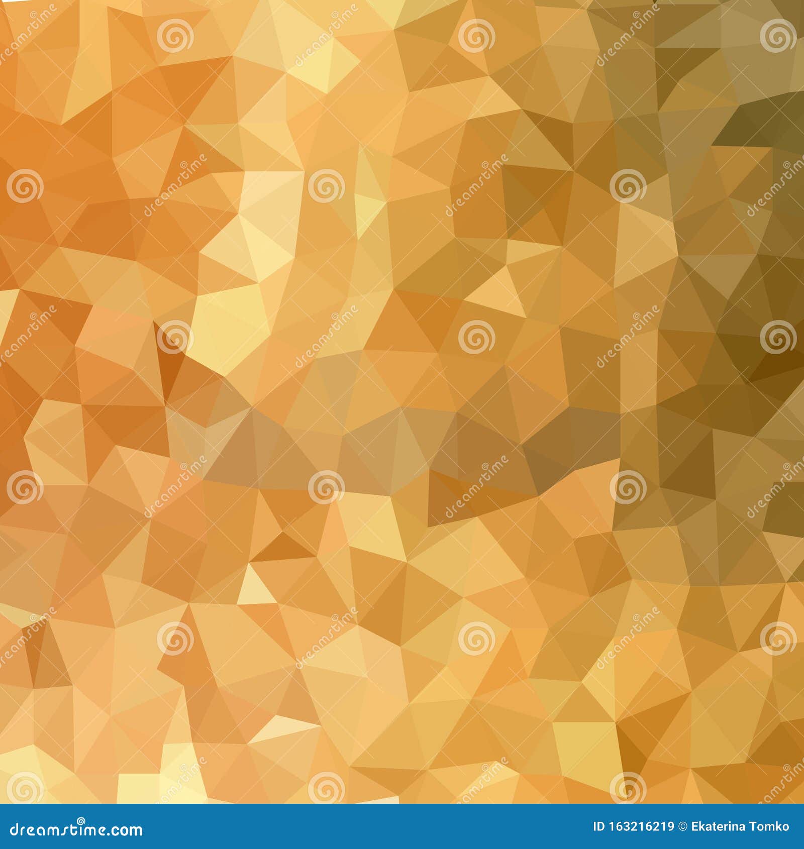 Abstract Vector Background. Geometric Design. Gold Triangles. Eps 10 ...