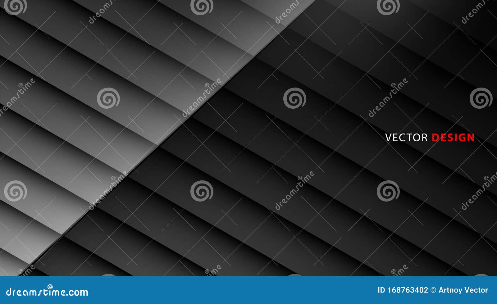 Abstract Vector Background. Line Shadow and Light with Gradient Gray ...