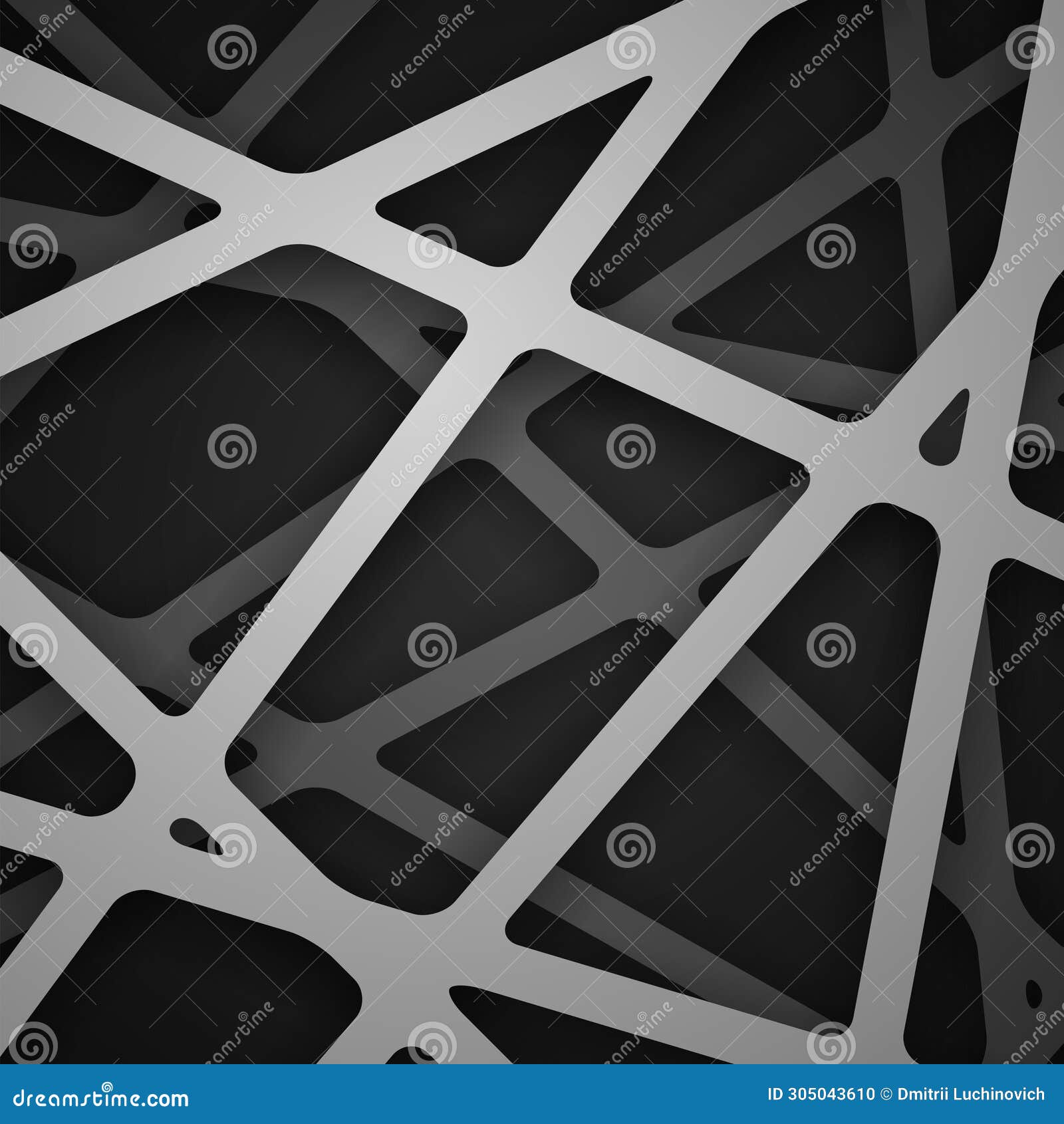 Abstract Vector Background of Lines, Black Bionic Wallpaper, Many ...