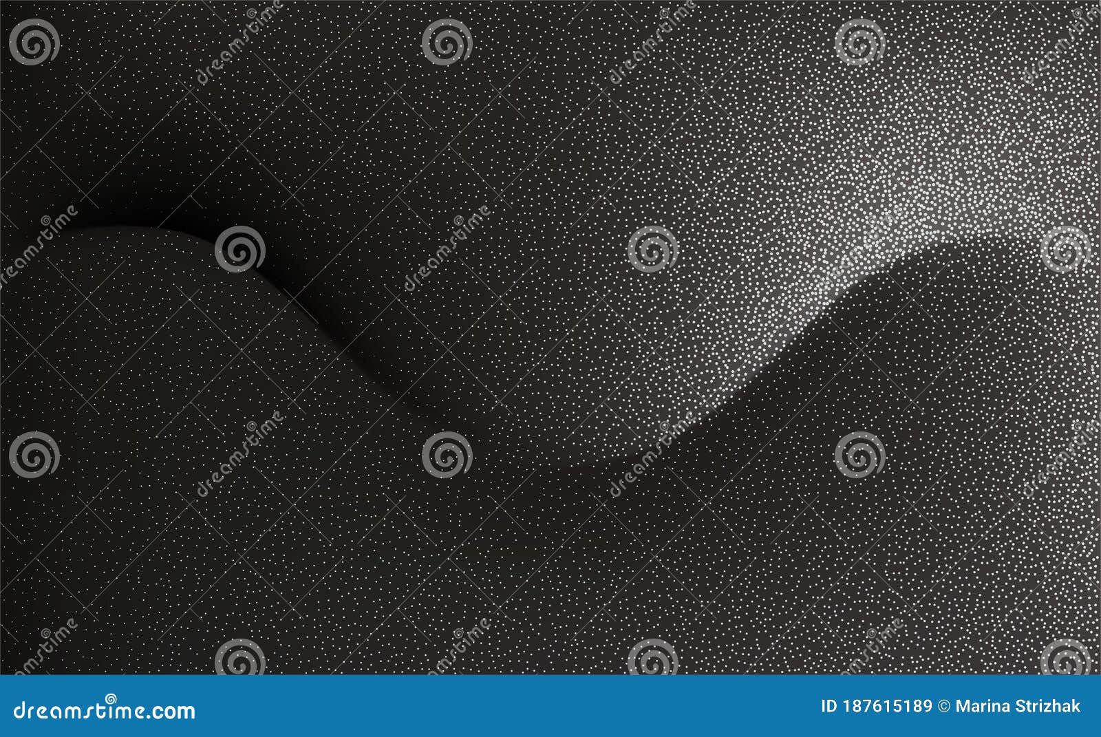 Abstract Vector Background, Monochrome Flow Shadow Wave with Stipple ...