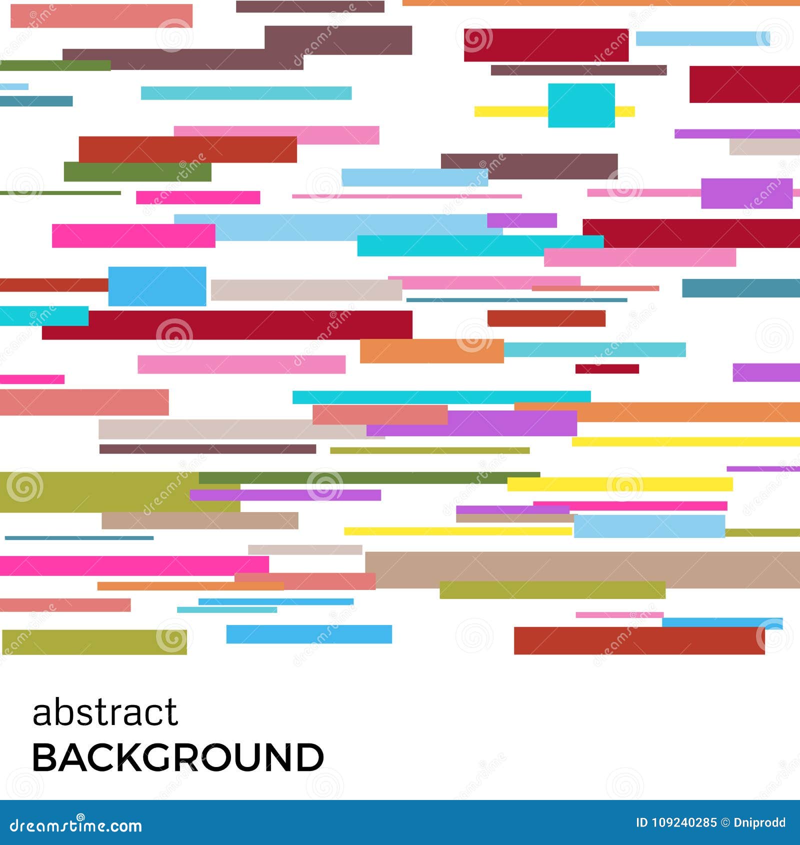 Abstract Vector Background of Multicolored Rectangles of Different ...