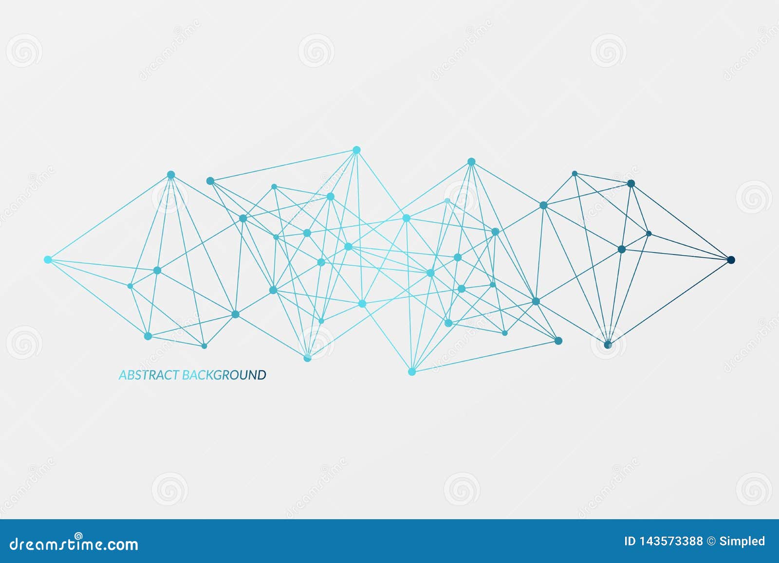 Abstract Vector Background Network Triangle Pattern Background For Neural Net Molecule