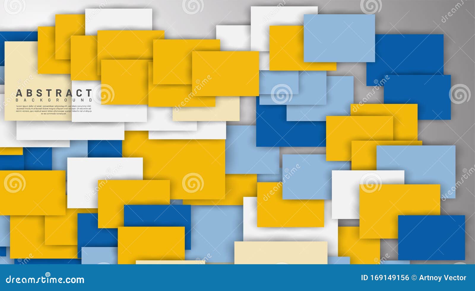 Abstract Vector Background. Overlapping Full-color Square Design Stock ...