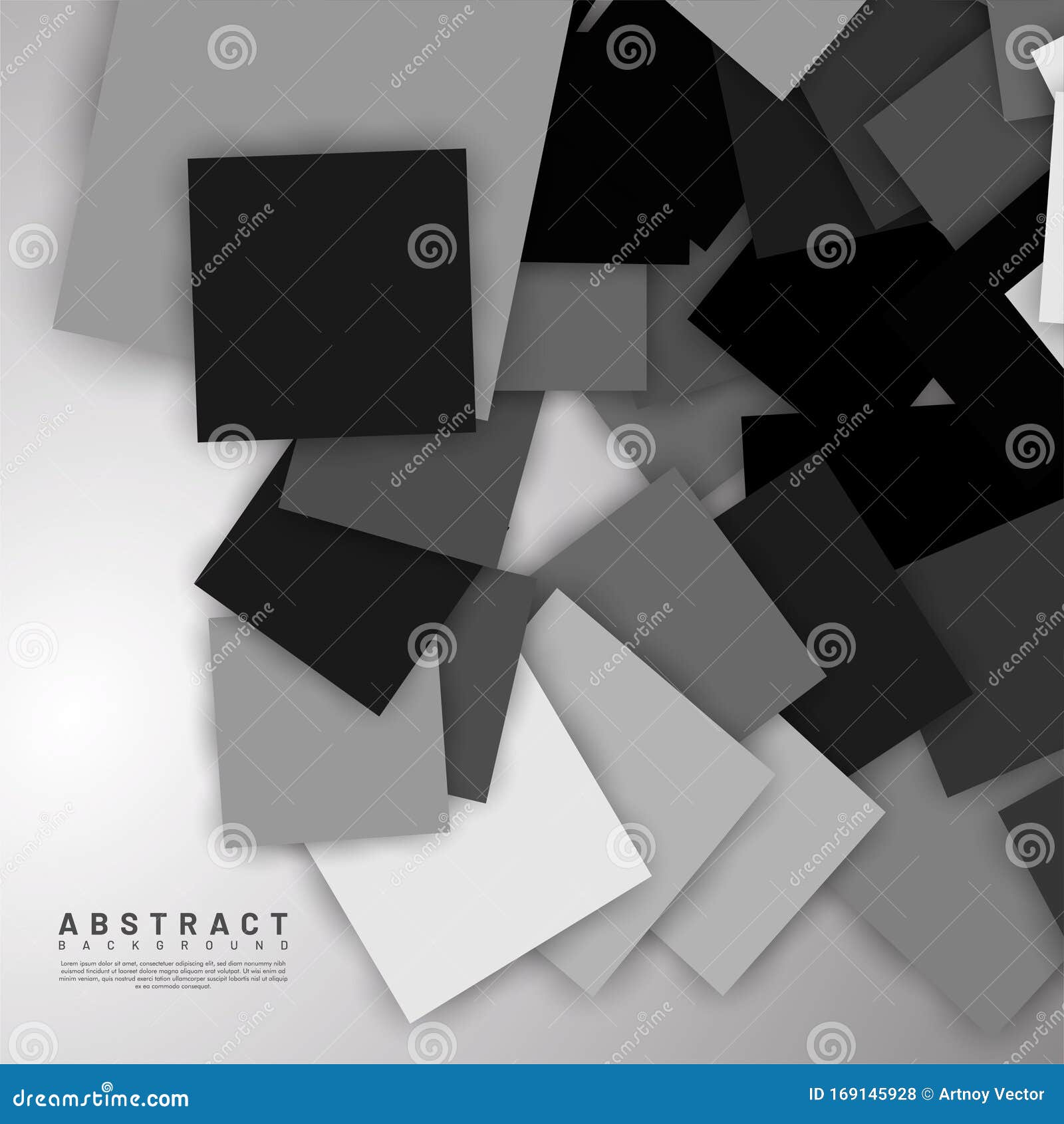 Overlapping Square Infographics Vector Illustration | CartoonDealer.com ...
