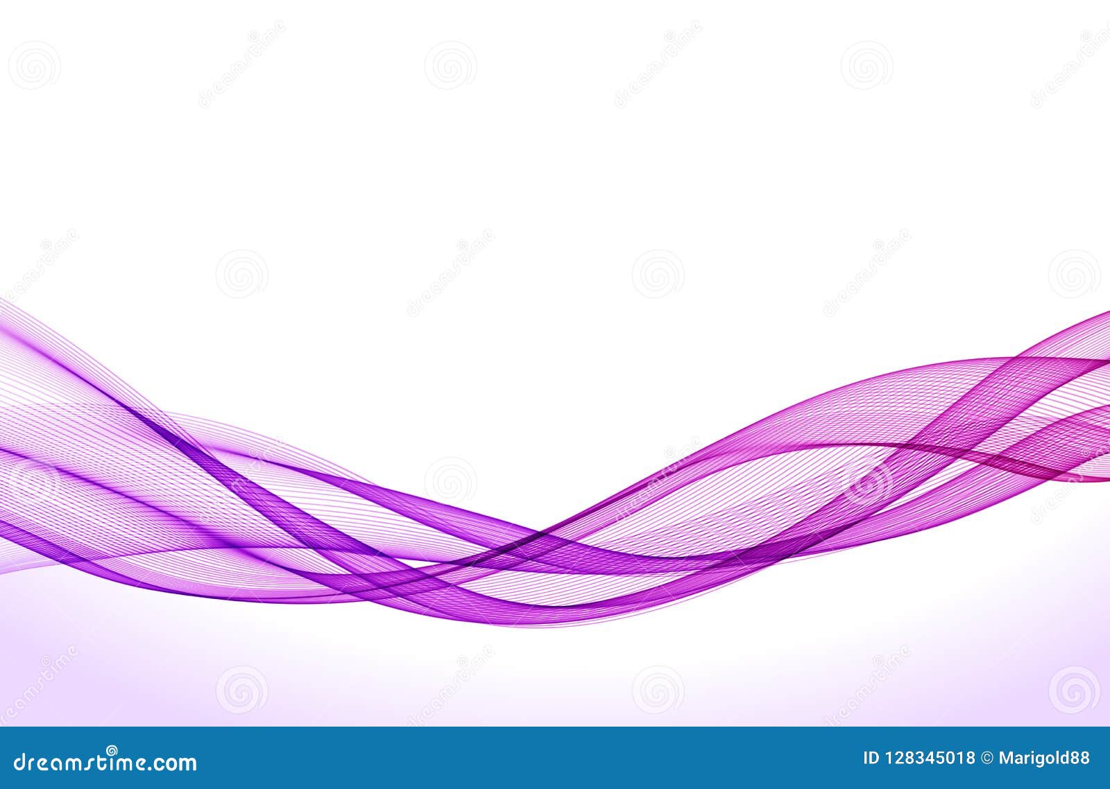 Abstract Vector Background With Purple Smooth Color Wave Stock Vector