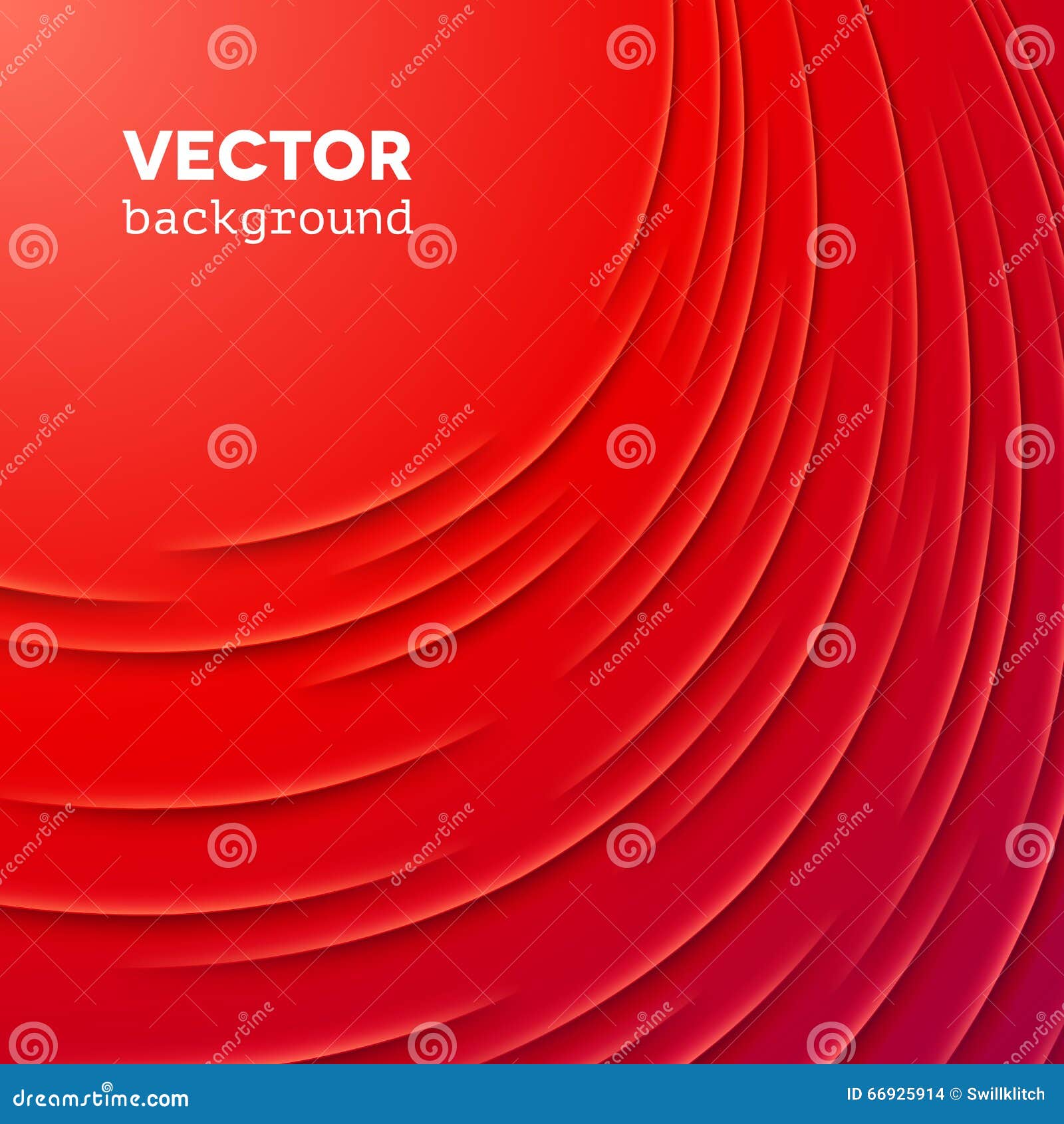 Abstract Vector Background with Red Layers Stock Vector - Illustration ...