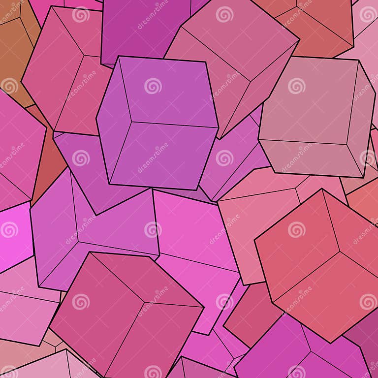 Abstract Background. Sample. Color Cubes. Eps 10 Stock Illustration ...